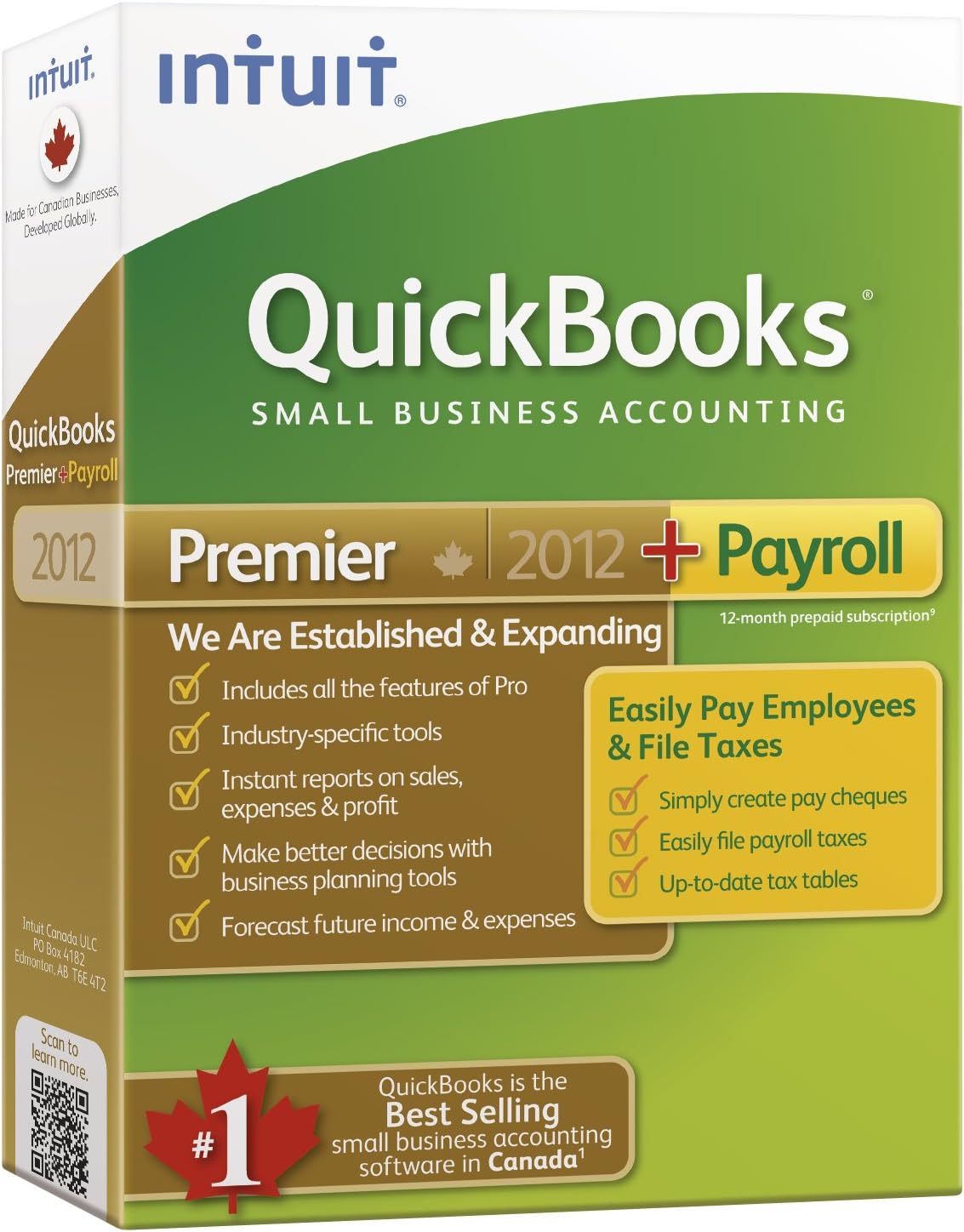 Quickbooks Premier Plus Payroll 2012 : Amazon.ca: Software