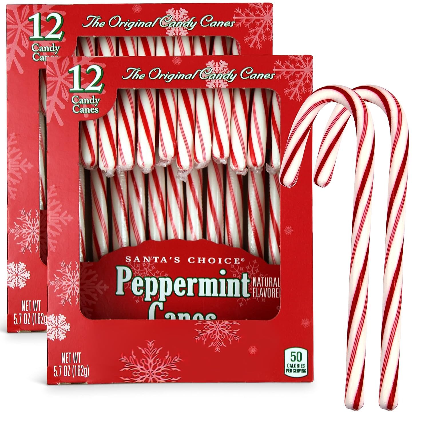 Snapklik.com : Mint Canes 24-Count Mint Candy Canes Peppermint Candy ...