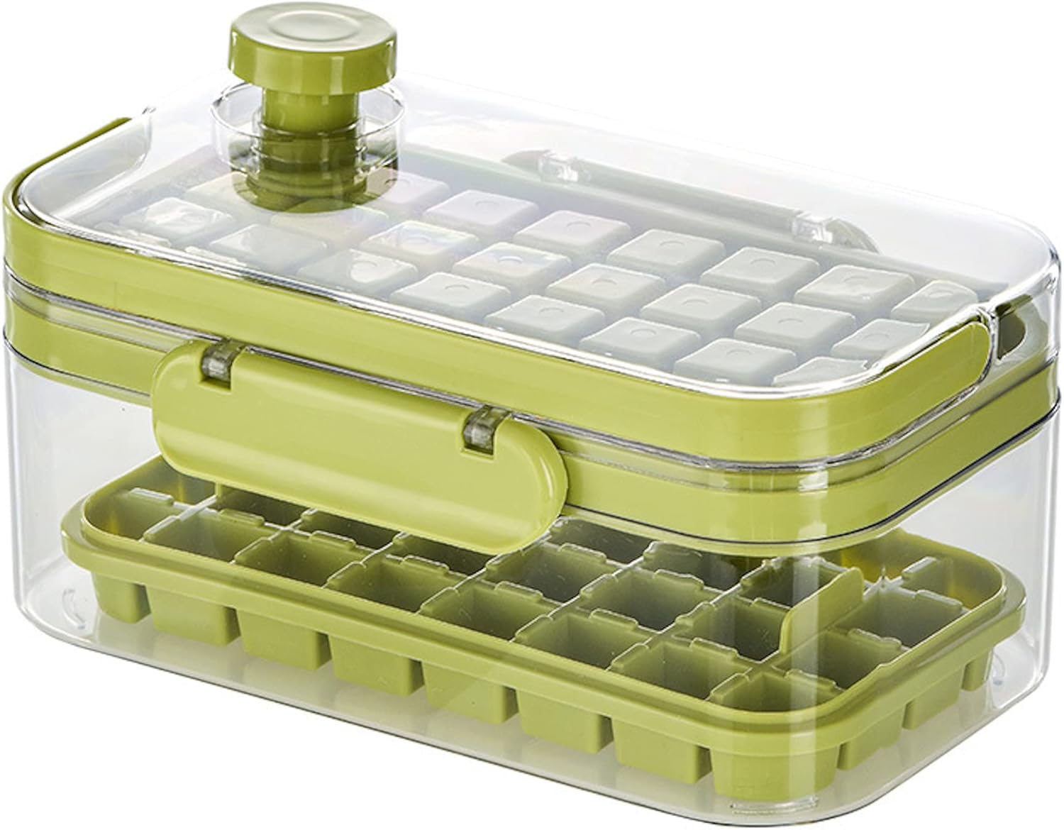 Amazon.com: Square Ice Cube Tray with Lid, Scoop - Easy Release Ice ...