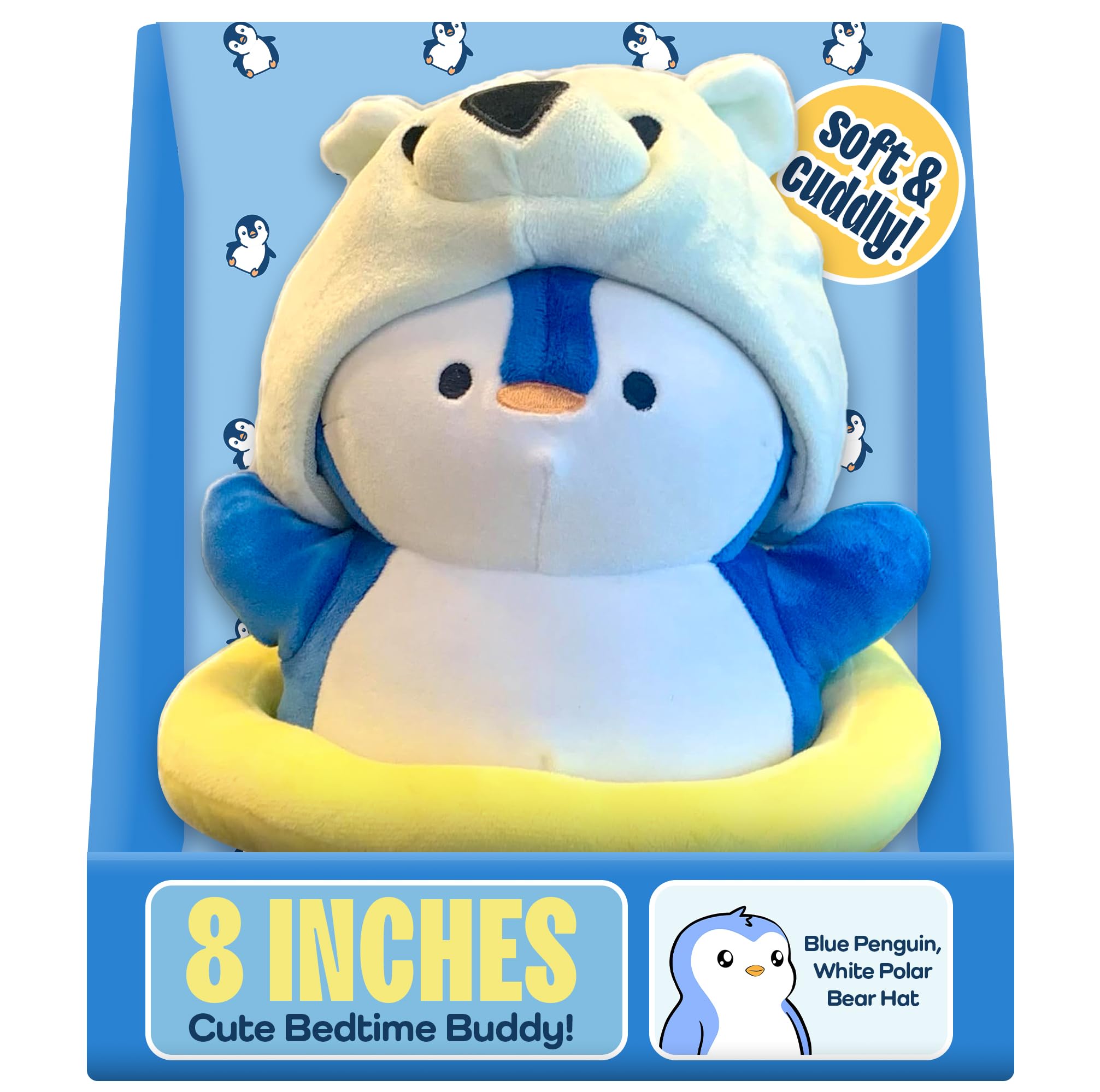 Amazon.com: Pudgy Pillows - 8 Inch Penguin Pillow Plush Animal Toy ...