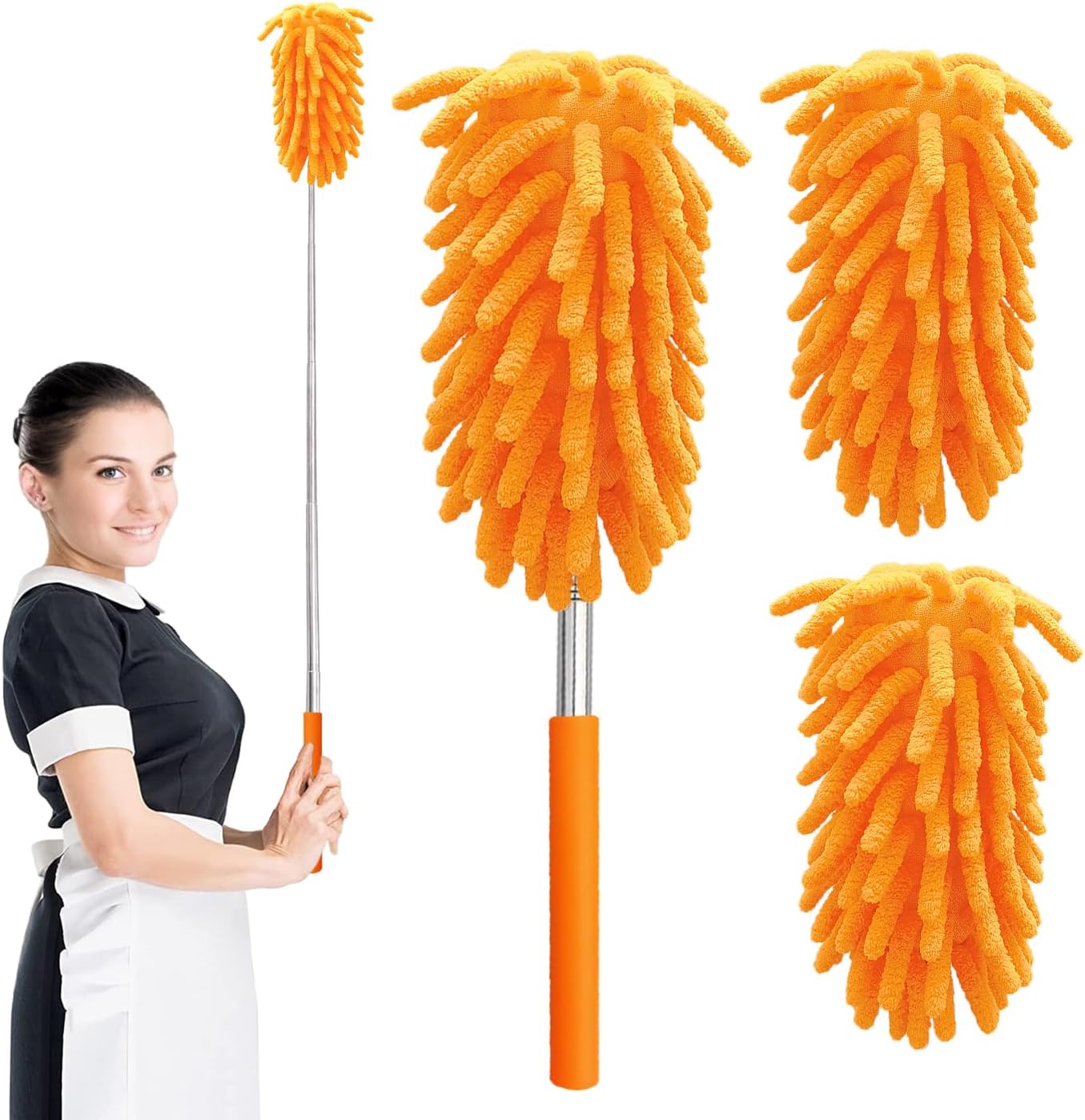 Amazon.com: Microfiber Feather Duster,13 Inch Length, with 4 pcs ...