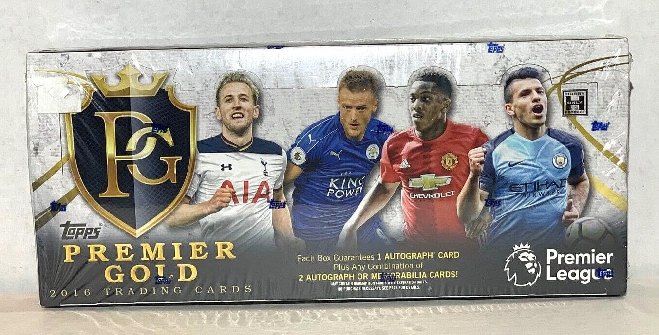 Amazon.com: 2016 Topps Premier League Soccer Factory Sealed Hobby Box ...