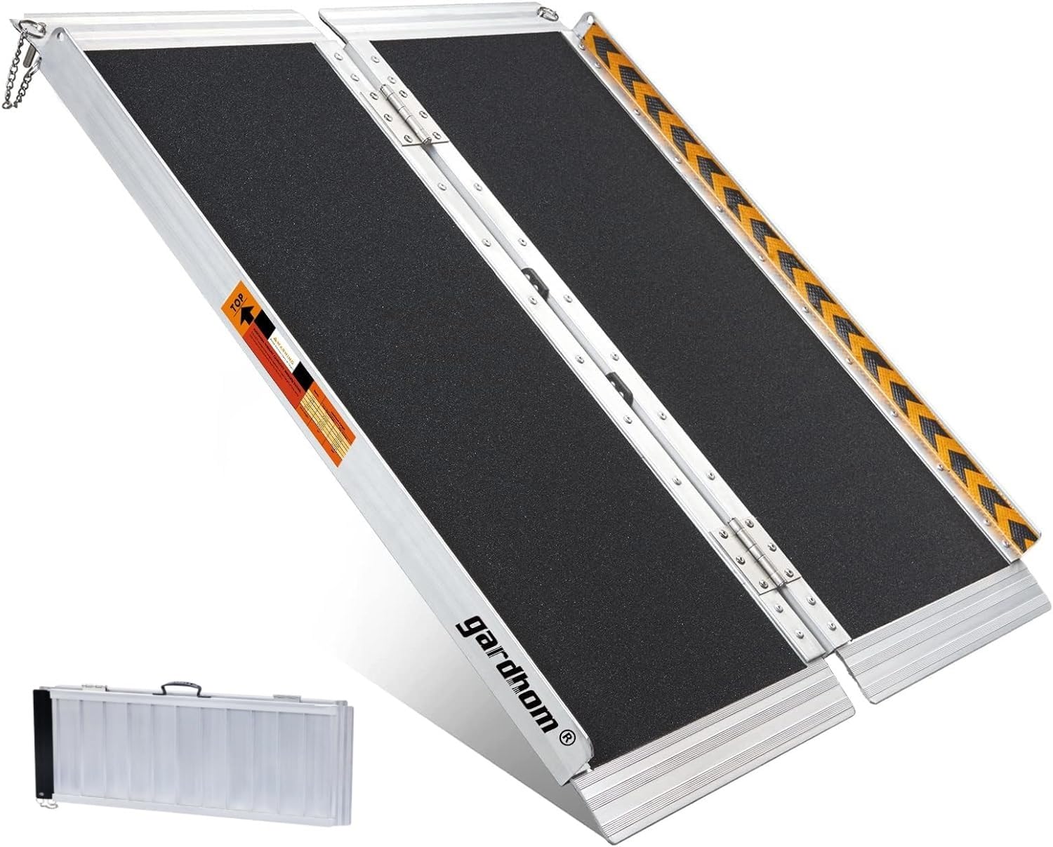 Buy Wheelchair Ramps 122cm, gardhom Extra Wide 79cm Foldable Ramps for ...