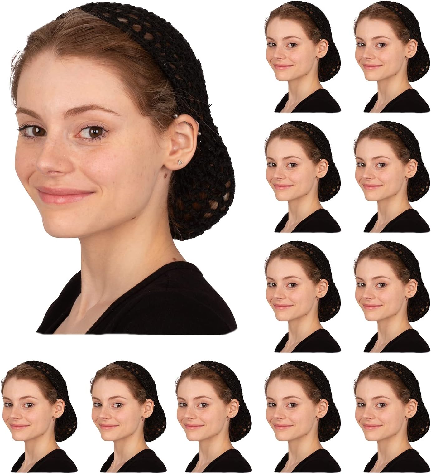 Amazon.com : Hair Nets Food Service - Chef Hair Mesh Nets - 12 Pack ...