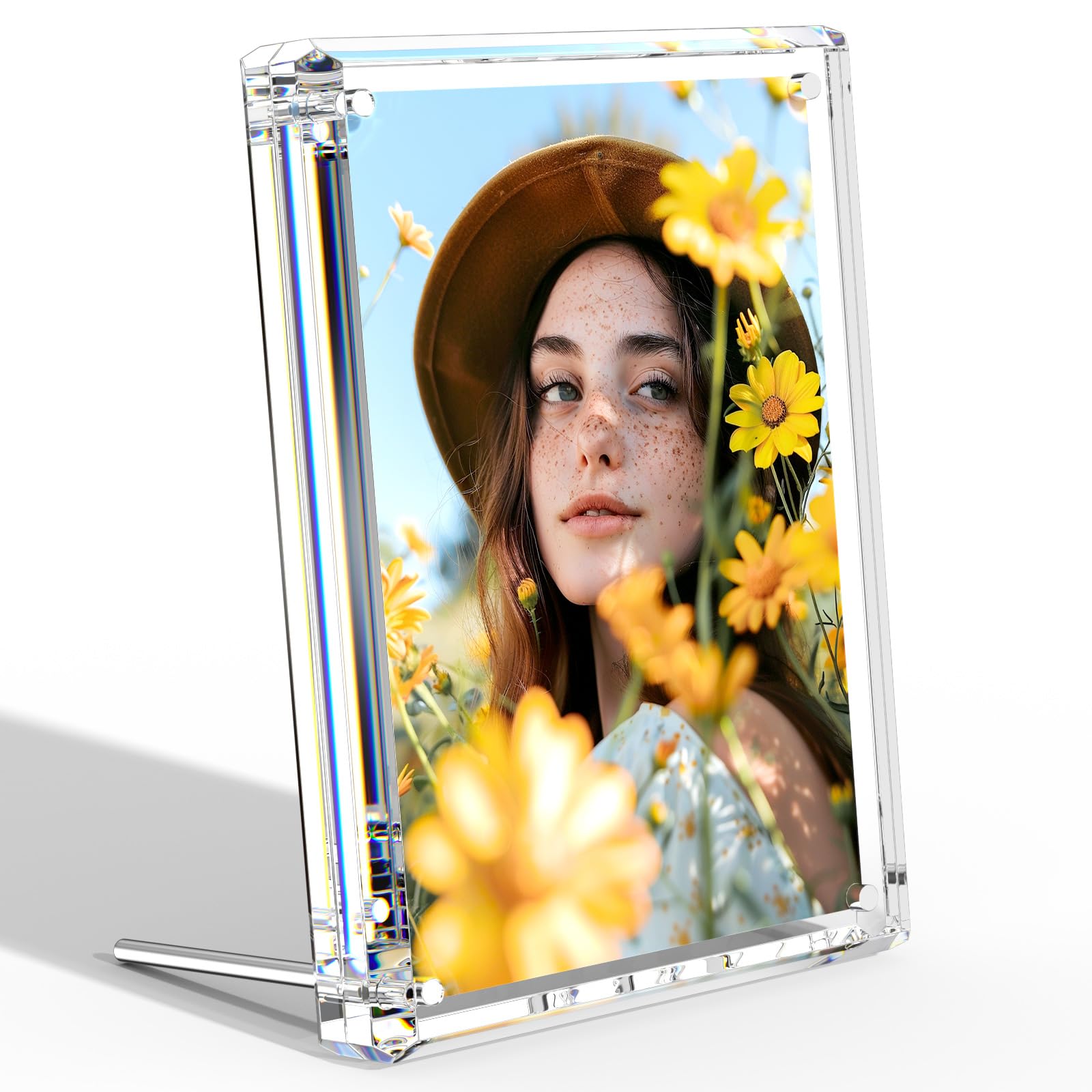 Niubeepicture Frames 5x7 Acrylic Clear Photo Frame For Living Room ...