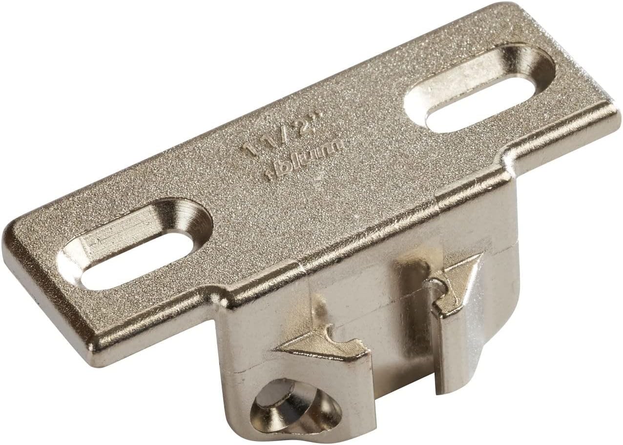 Blum1-1/2-inch Overlay Edge-mount Mounting Plate for Compact 33 Hinges ...