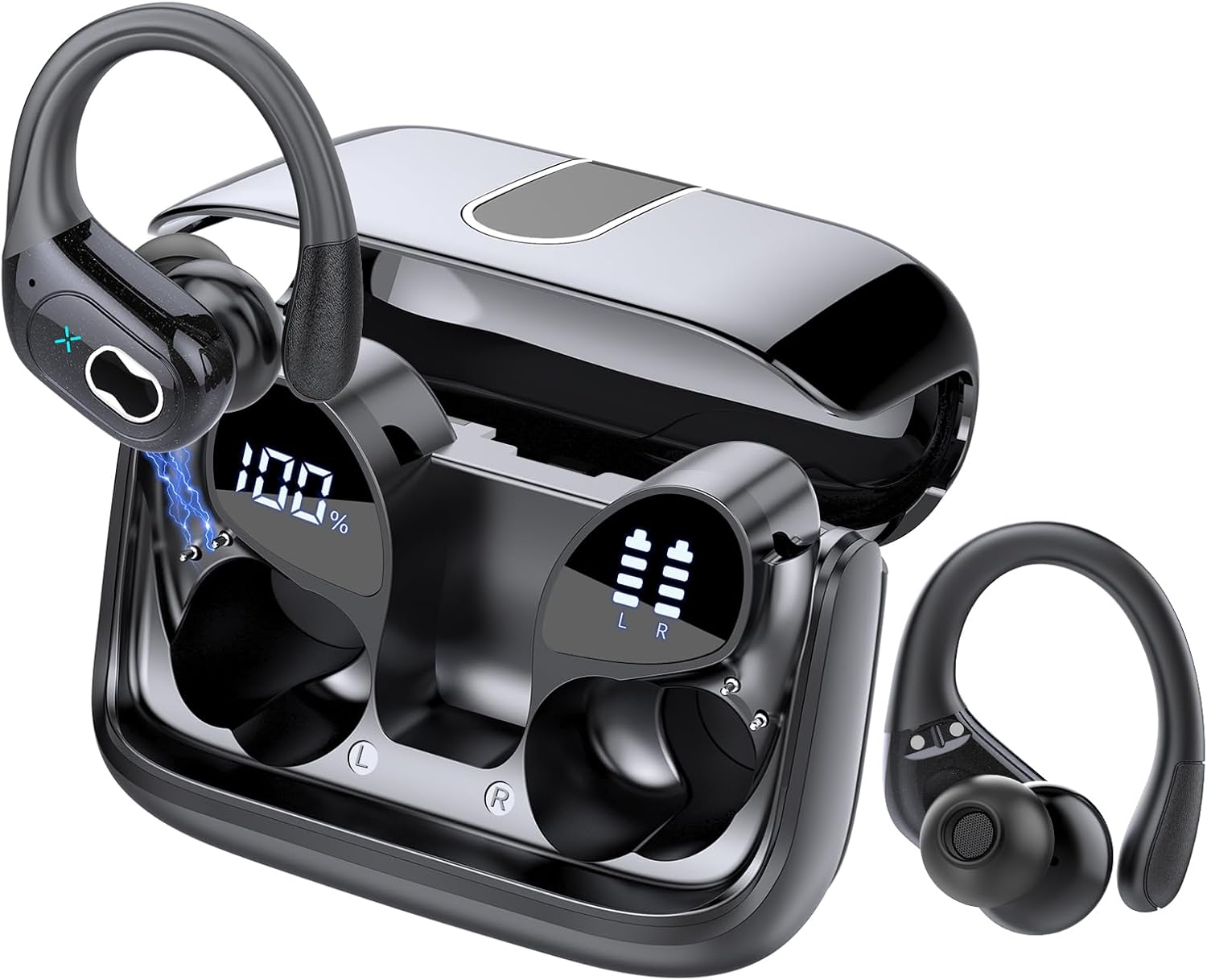 Aptkdoe Wireless Earbuds, 75H Bluetooth 5.3 Headphones, HiFi Stereo ...