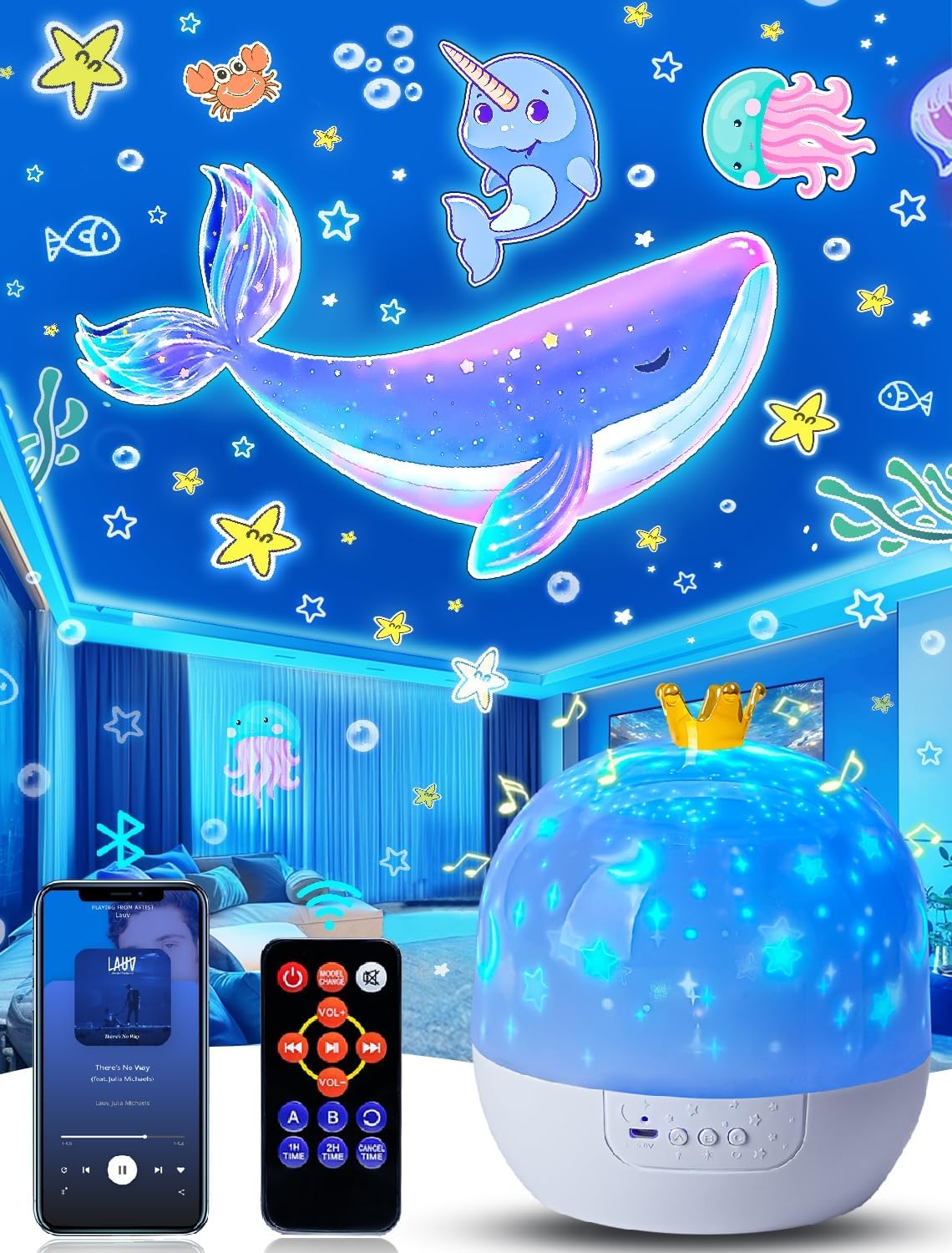 Amazon.com: 21 Sets of Films + Projector Night Light for Kids, Baby ...