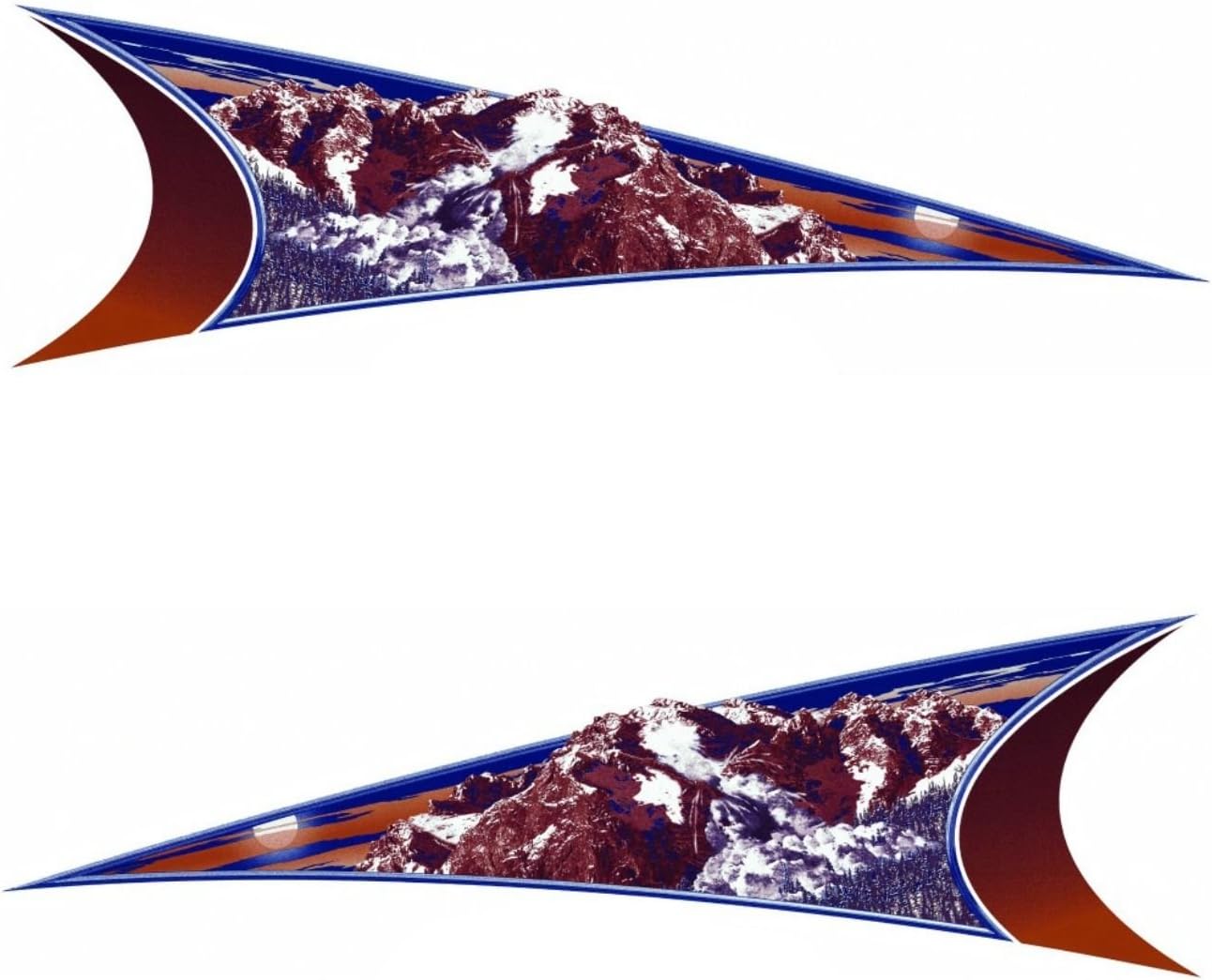 Amazon.com: 2 RV Trailer Keystone AVALANCHE Mountain Scene Decals ...
