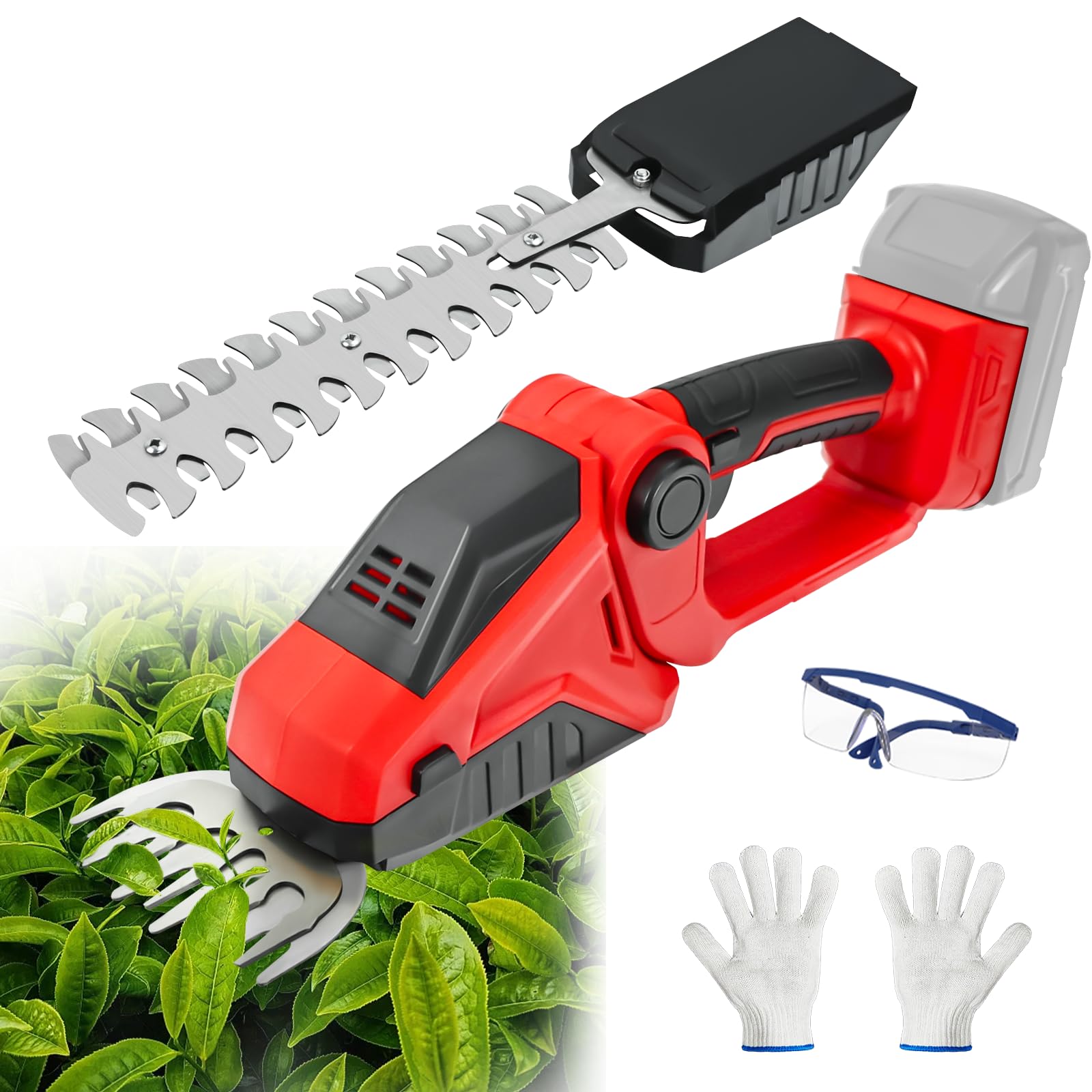 Amazon.com : Cordless Hedge Trimmer for Milwaukee M18 18V Battery, 2 in ...