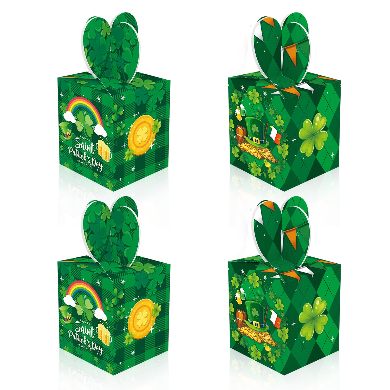 Amazon.com: 12pcs St Patricks Day Treat Boxes Small Gift Boxes Green ...
