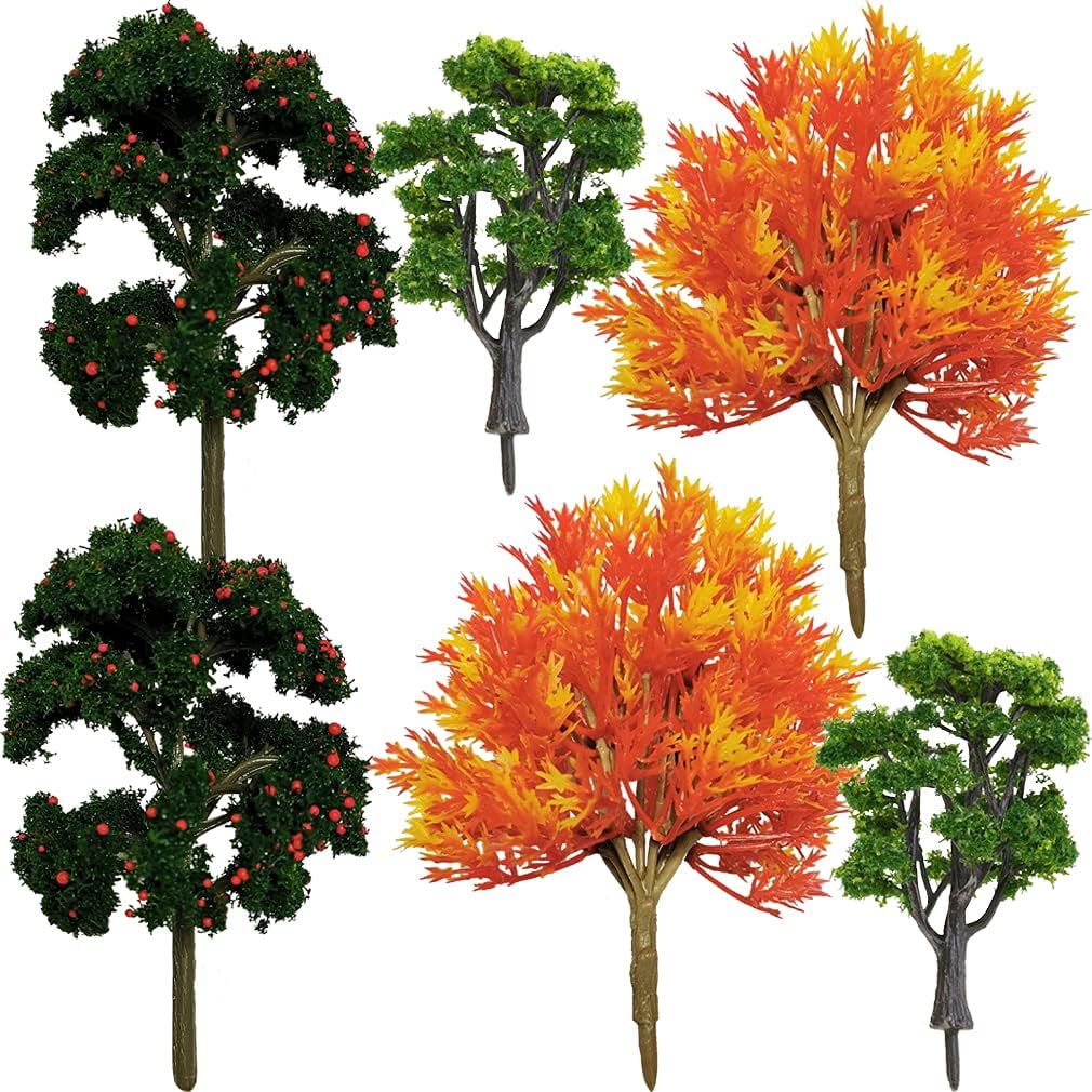 Amazon.com: Diorama Supplies Model Miniature Plastic Toy Trees Forest ...