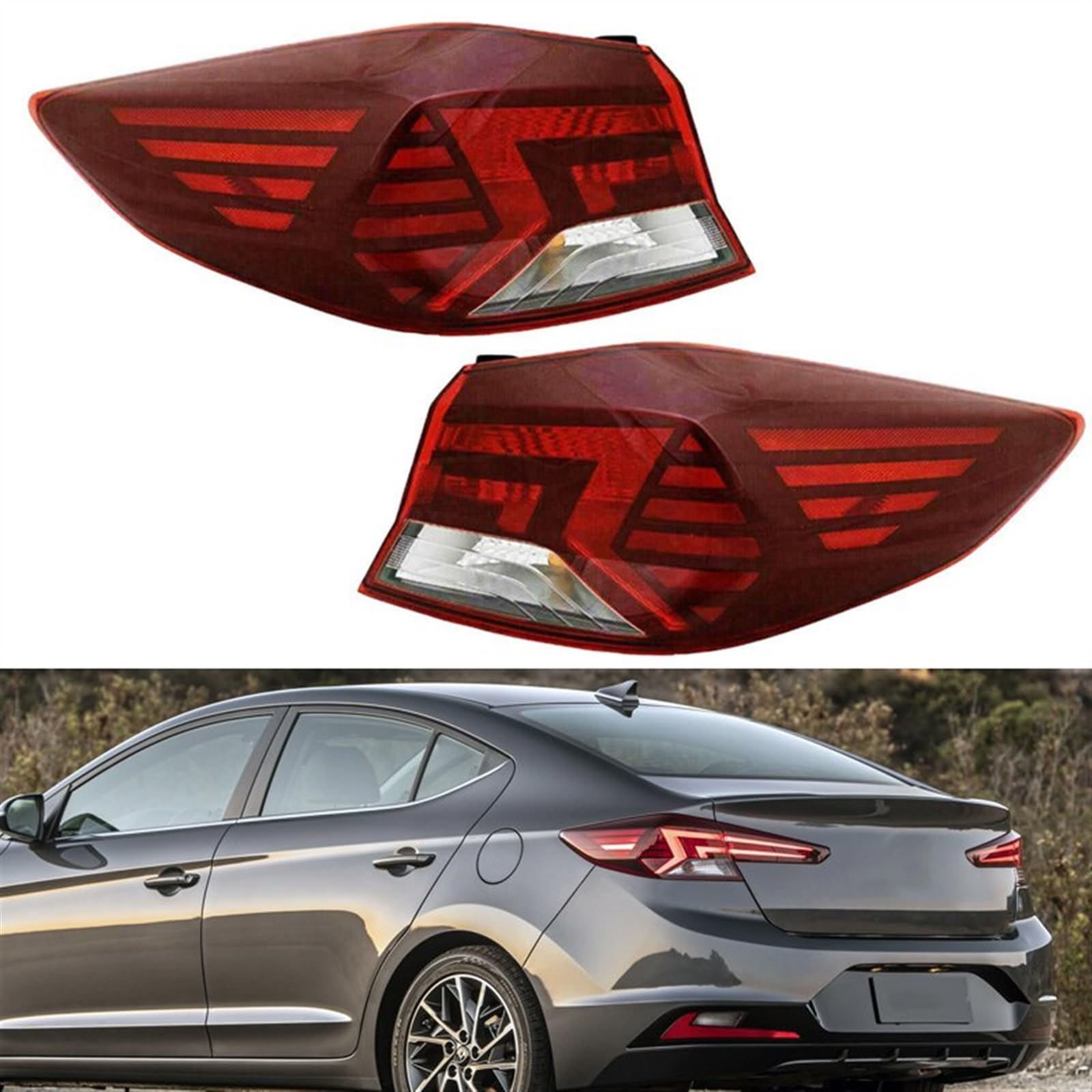 REAR BUMPER REFLECTOR For 2017-2018 Hyundai Elantra LIGHTS 92406F2000 ...