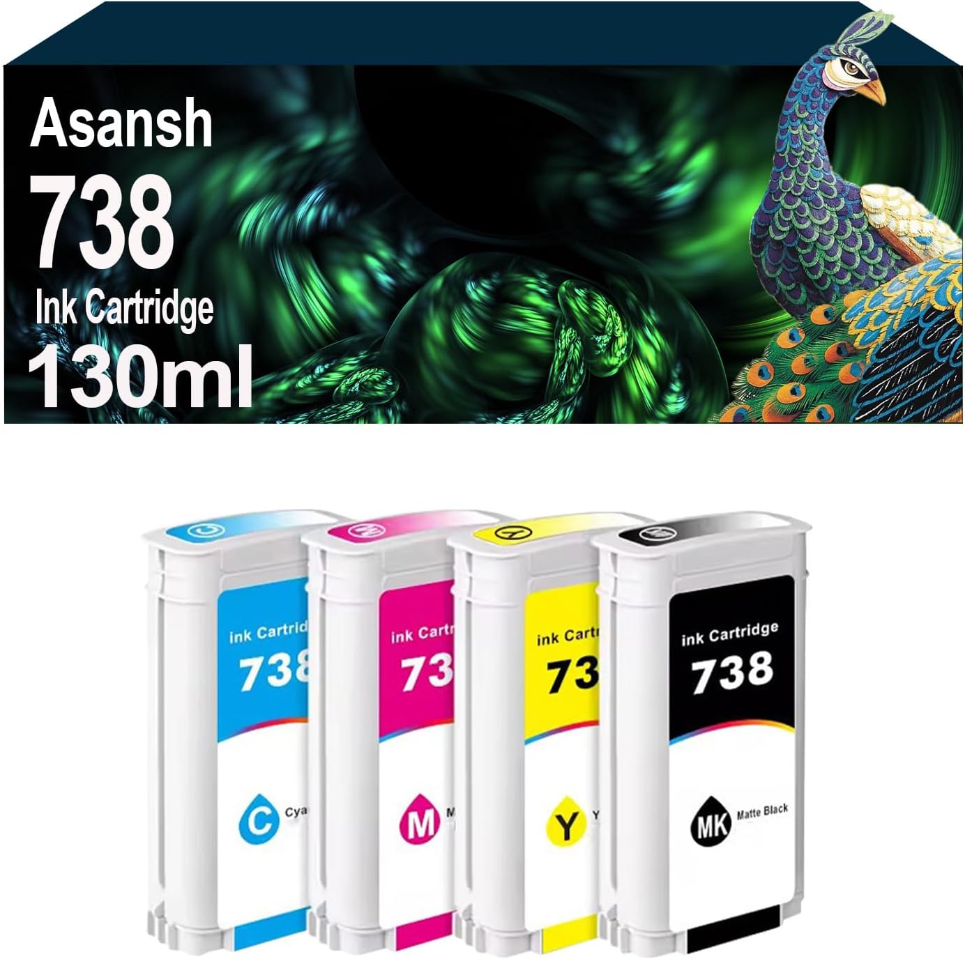 Amazon.com: HP 738 300-ml Black DesignJet Ink Cartridge : Office Products