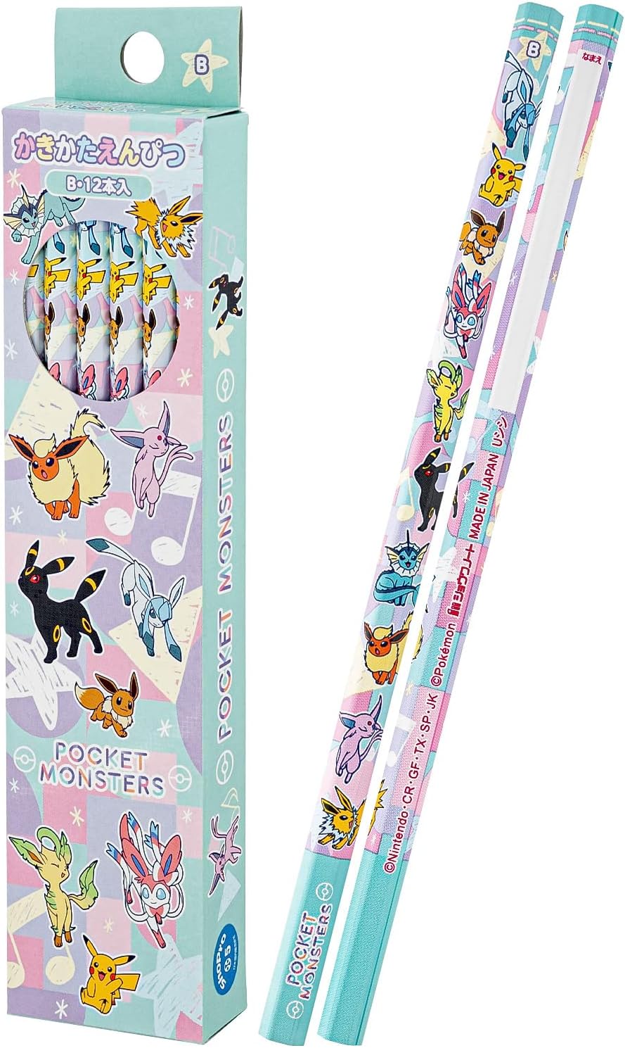 Amazon.com : Showa Note 302729005 Pokemon Pencil, Writing Pencil, B ...