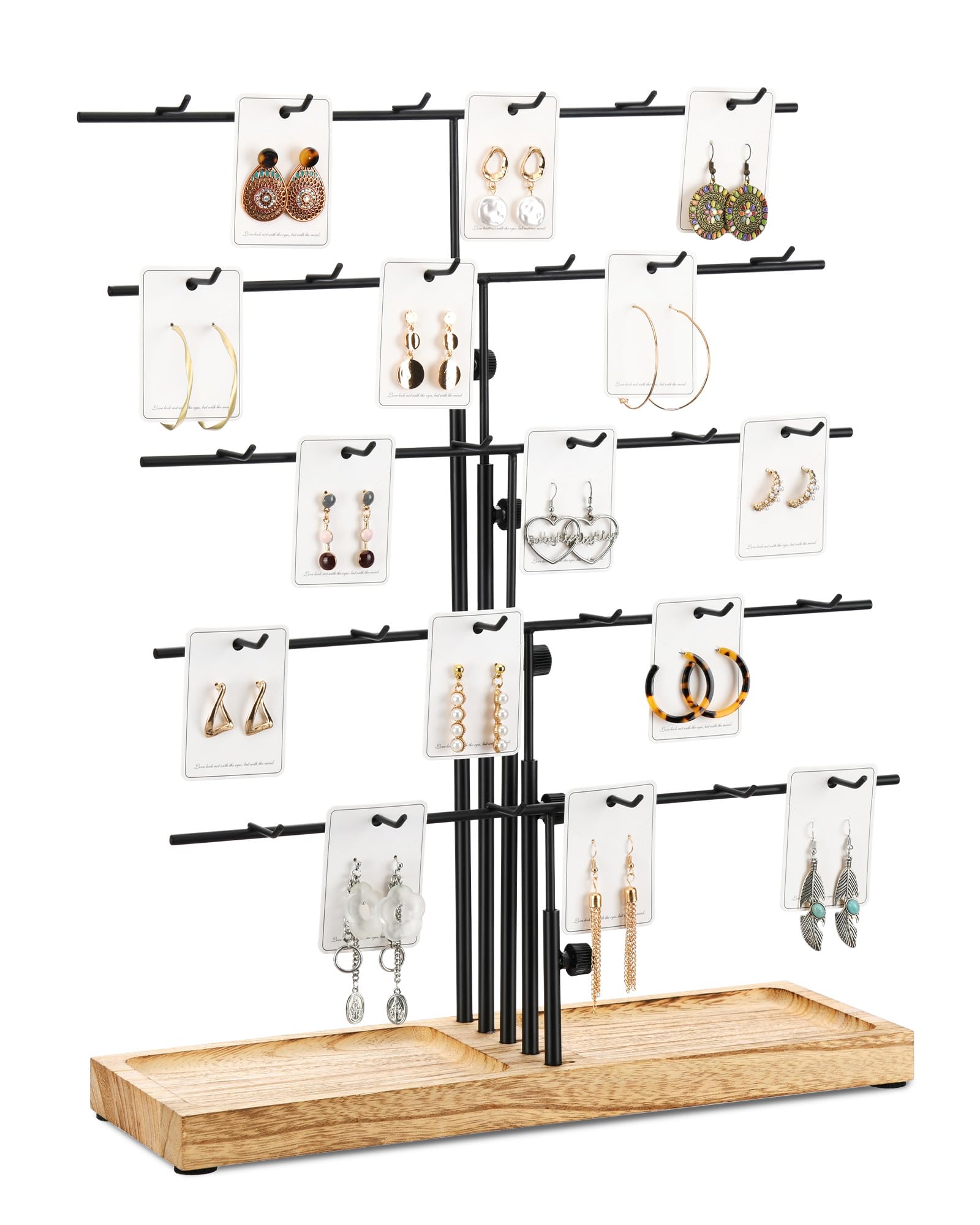 Amazon.com: HULISEN Earring Display for Vendors, Adjustable Height ...
