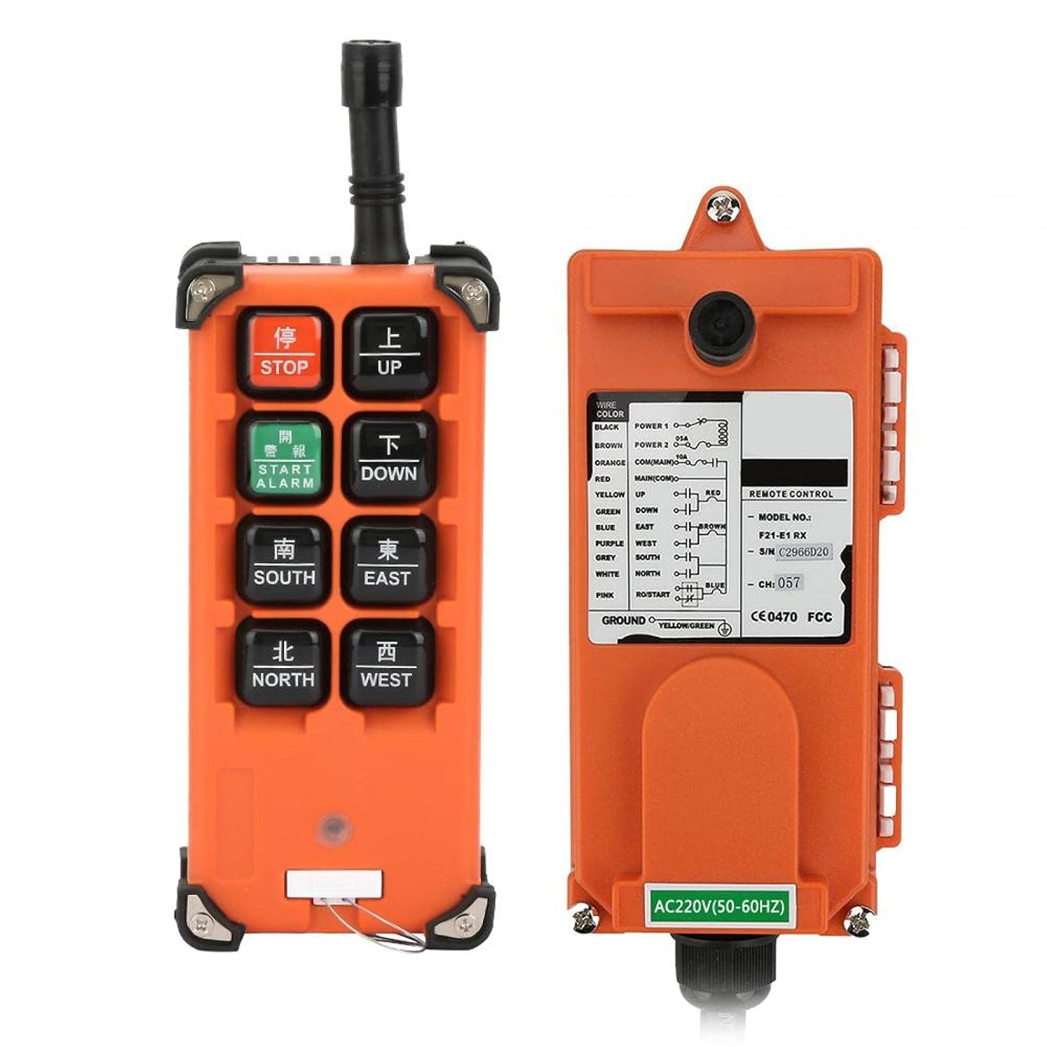 Hoist Crane Remote Control, Crane Industrial Remote Control 2 Wireless ...