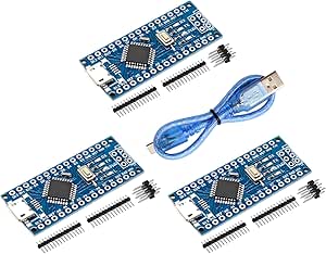 Nano V3 Micro Board with Cable, AYWHP 3PCS Nano Board MEGA328P, CH340G ...