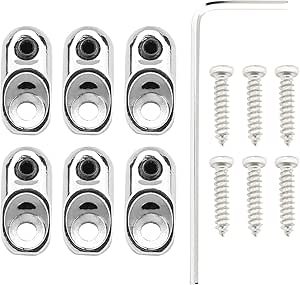 Amazon.com: Swhmc 6-String Locking Nut Set for Headless Guitar/Bass ...