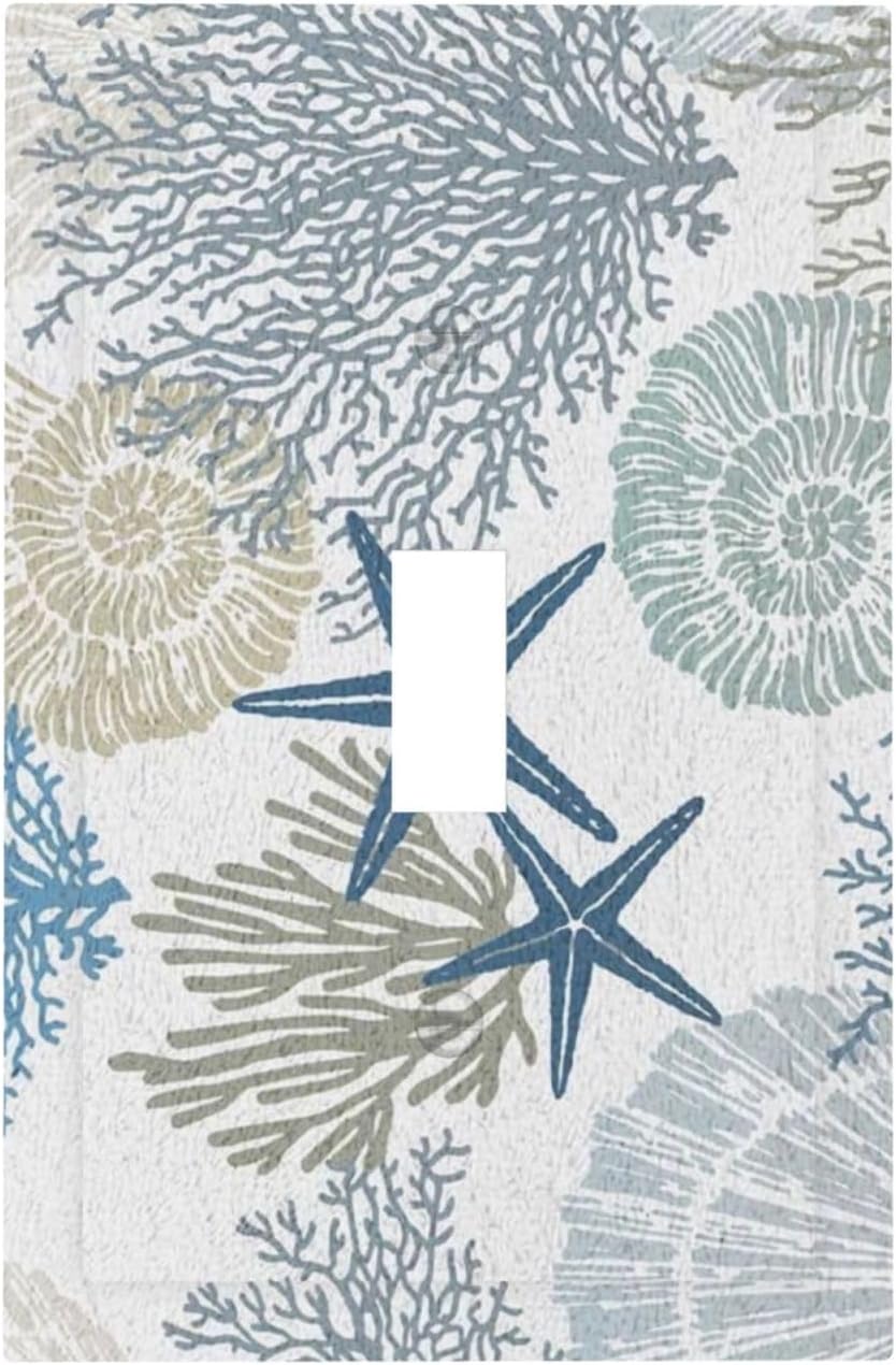 Tropical Beach Nautical Decorative Single Toggle Light Switch Plate and ...