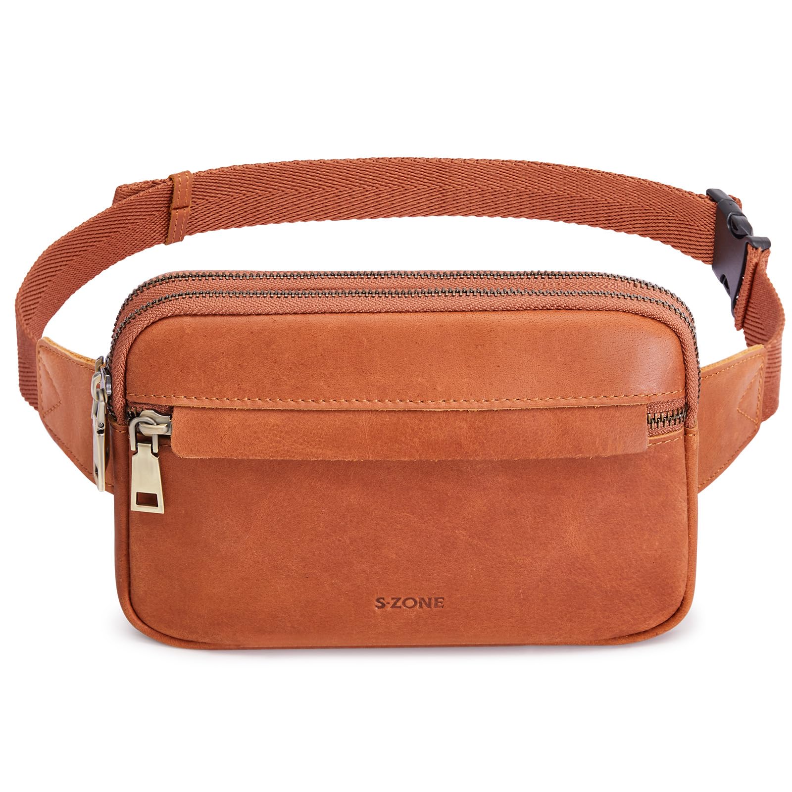 Amazon.com | S-ZONE Fanny Packs for Women Genuine Leather RFID Blocking ...