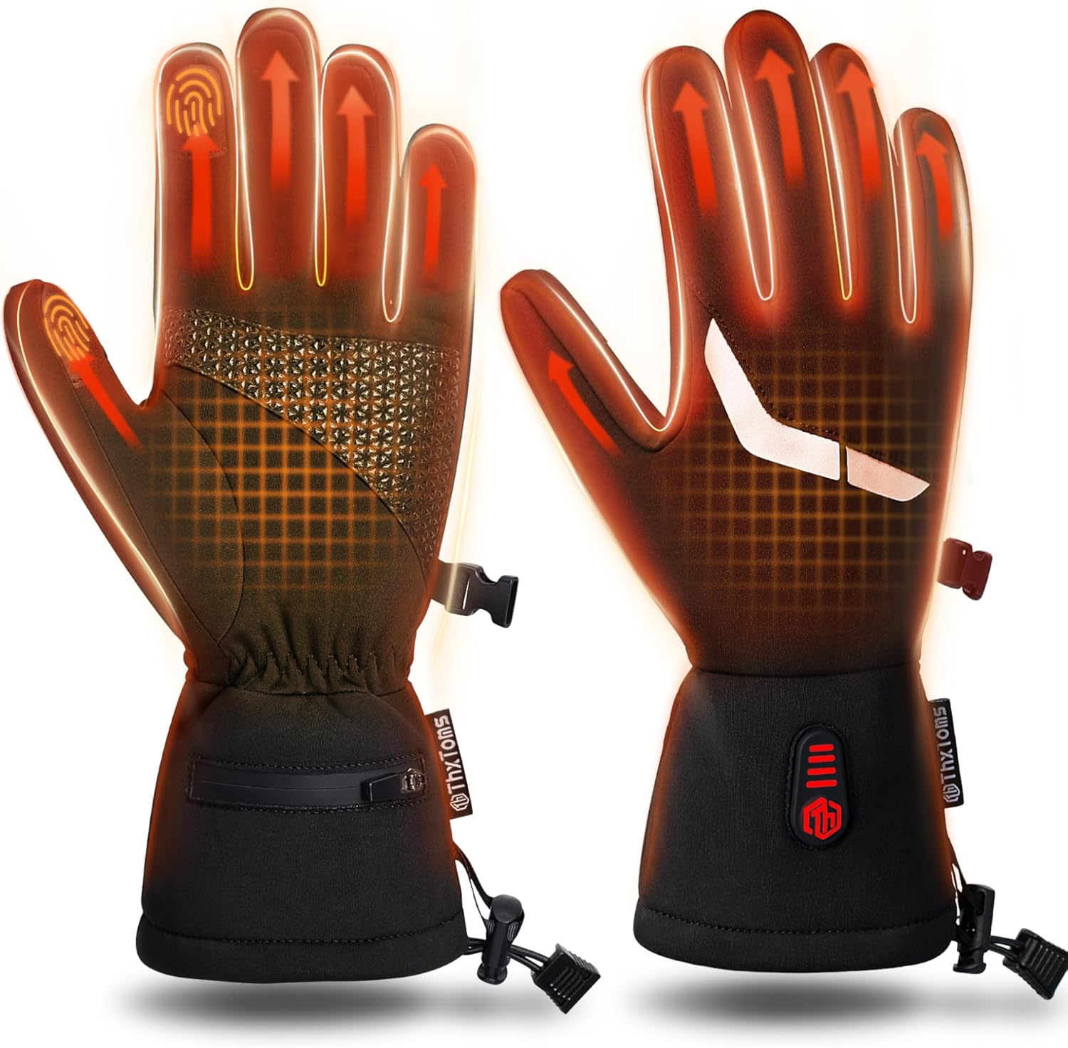 ThxToms Heated Gloves for Men Women with Touchscreen, Rechargeable ...