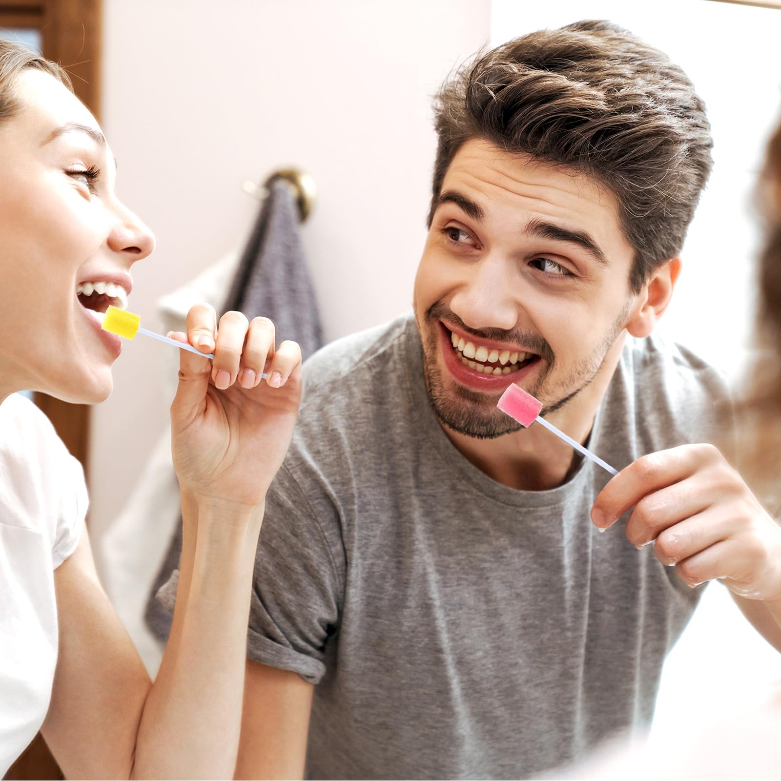 Snapklik.com : TrelaCo 500 Pcs Toothettes Oral Swabs Bulk Disposable ...