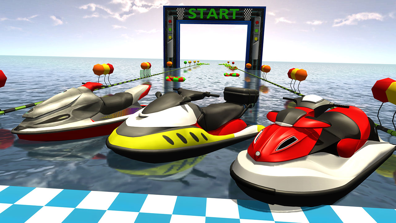 Jet Ski Stunts : Challenging Crazy Water Boat Surfing Sports Sea Beach ...