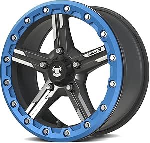 Amazon.com: Bullite Wheels BT-09 Shuriken UTV ATV Wheel Gunmetal Gray ...