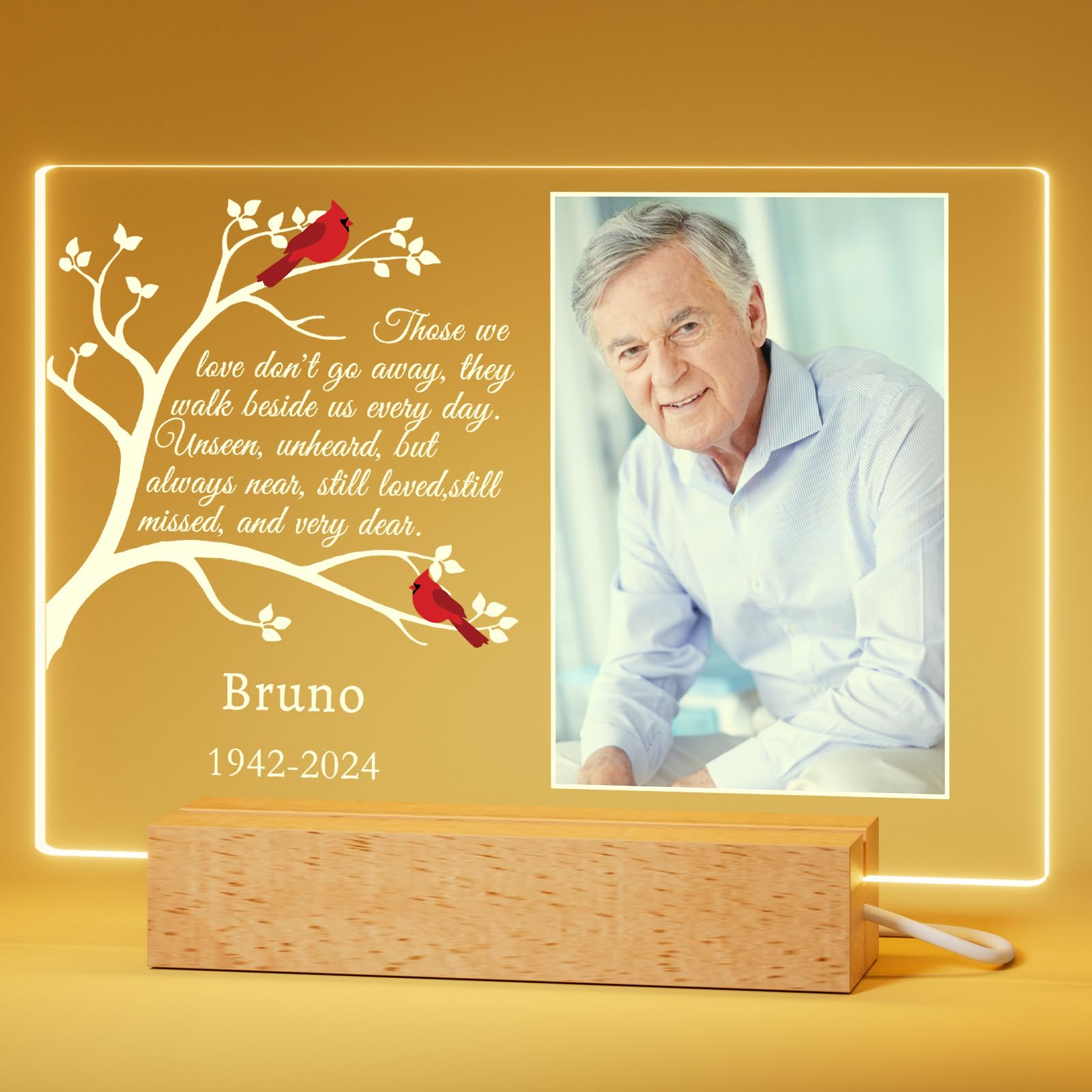 Bemaystar Personalised Memorial Gifts, In Loving Memory Robin Gifts ...