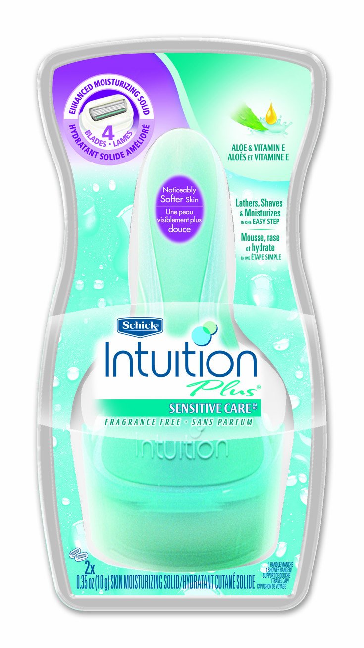 Amazon.com: Schick Intuition Plus Shaving Kit for Sensitive Skin ...
