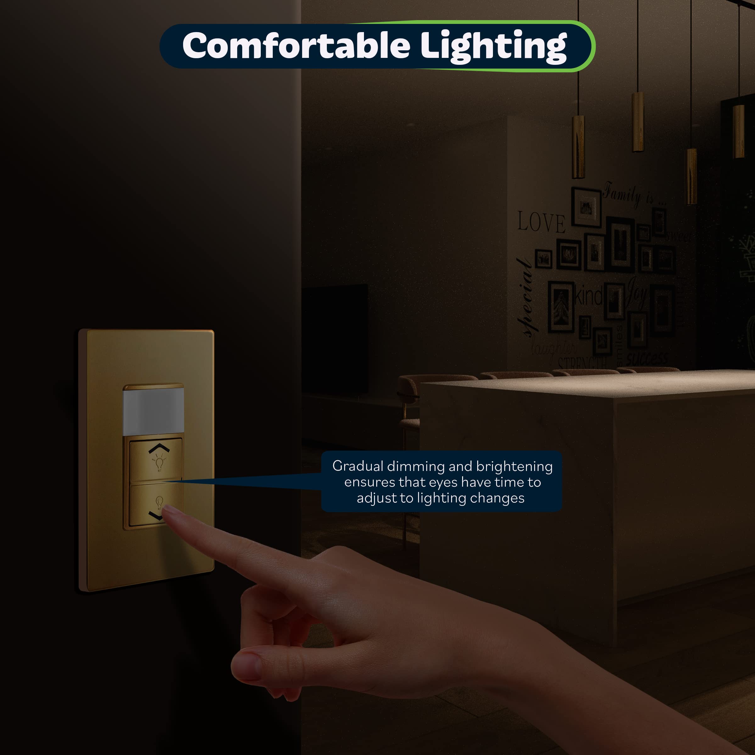 Snapklik.com : TOPGREENER Motion Sensor Light Switch Dimmer, Electronic ...