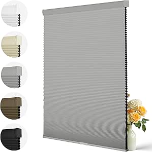Amazon.com: BERISSA Blackout Cellular Shades,Free-Stop Cordless Honeycomb Blinds for Indoor ...