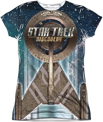 Amazon.com: Star Trek U.S.S. Discovery Discovery Front/Back Juniors T ...