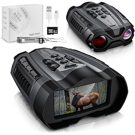 Amazon.com: 4K Digital Night Vision Goggles Binoculars for Total ...