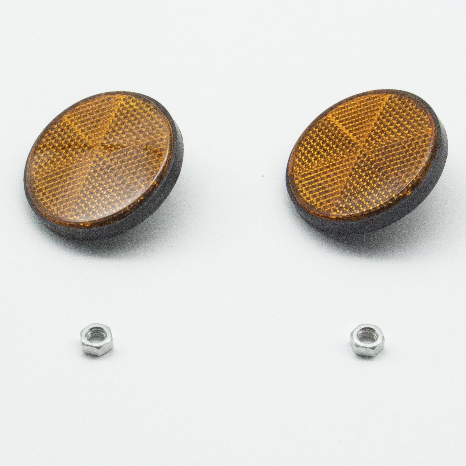 Amazon.com: Incontesta Pair Motorcycle Reflectors Orange(2.2 Inch Dia ...