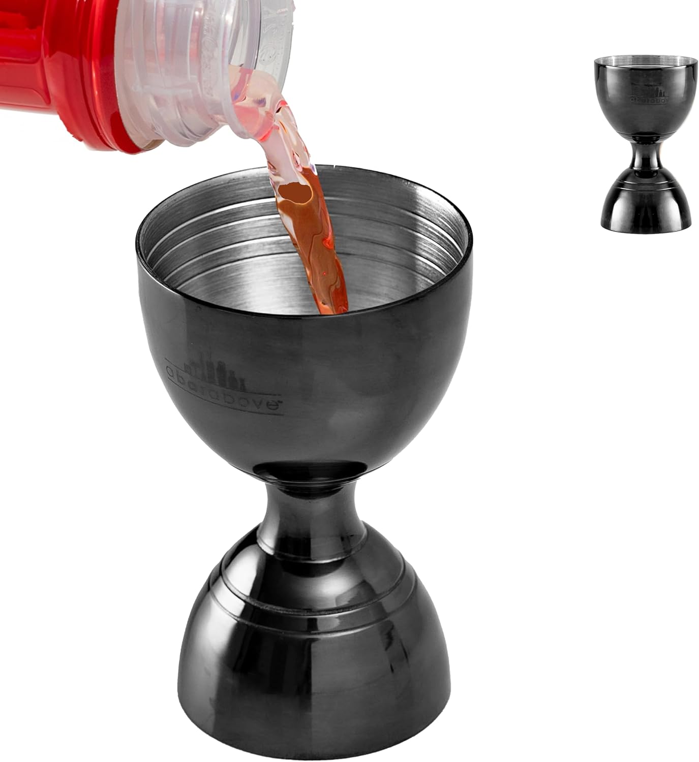 Amazon.com: A Bar Above Premium Bell Jigger, with 10 Measurements Inside, Professional and Heavy ...