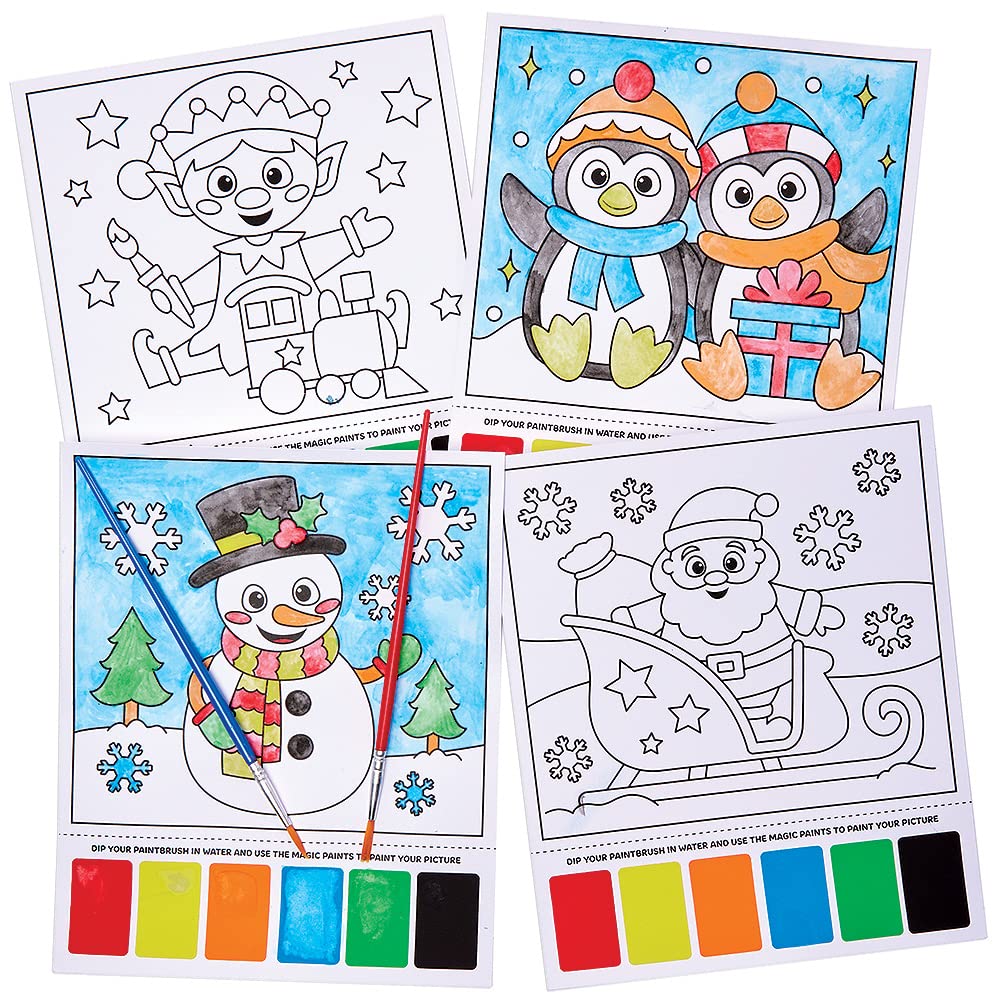 Baker Ross FX381 Christmas Magic Painting Pictures – Pack of 10 ...