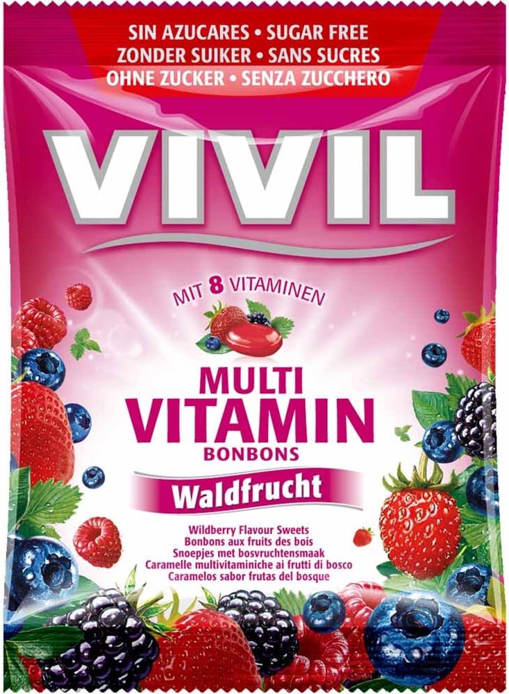 Simpkins Vivil Sugar Free Wild Berry Flavour Sweets with Multi Vitamin ...