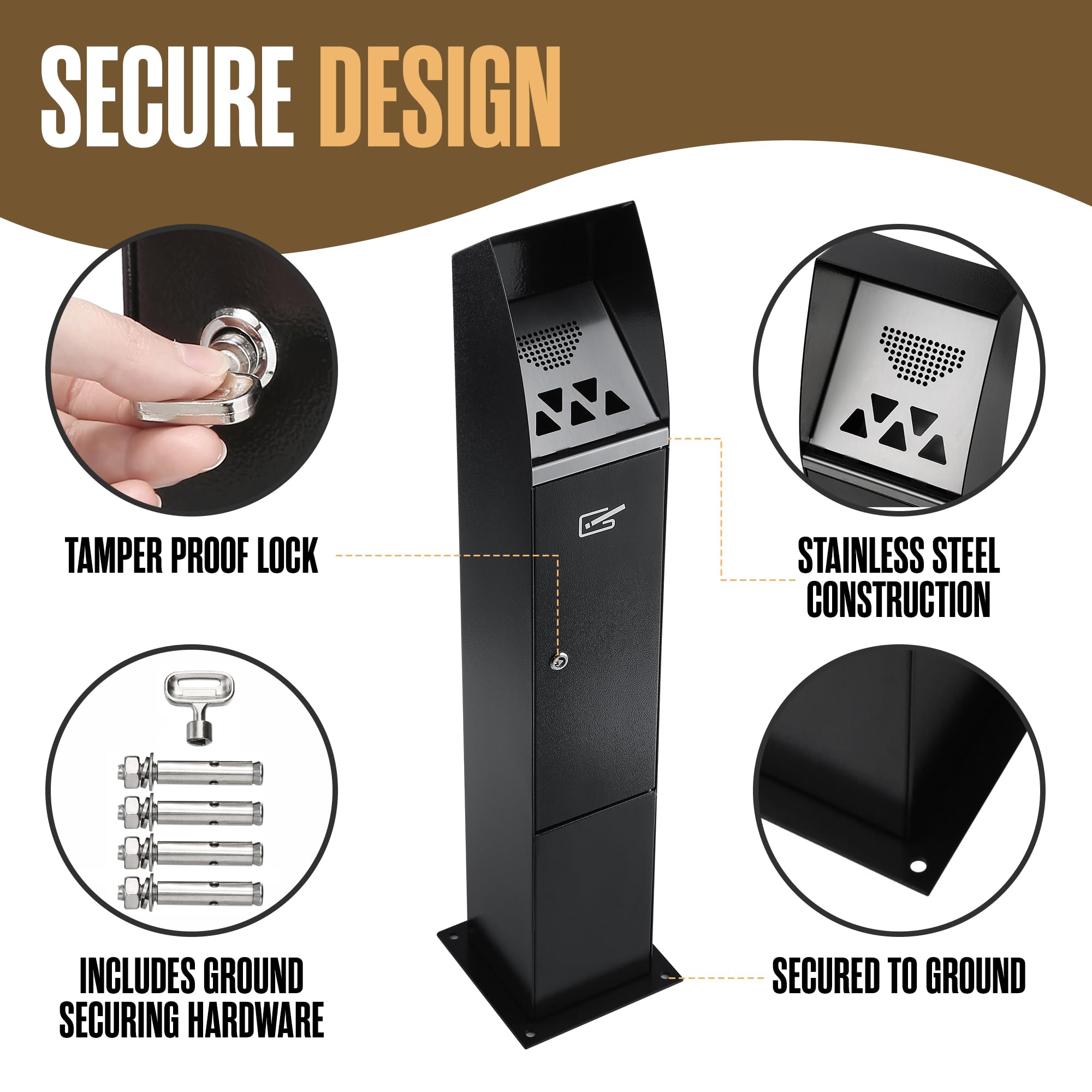Snapklik.com : Cigarette Butt Disposal Outdoor, Cigarette Disposal ...
