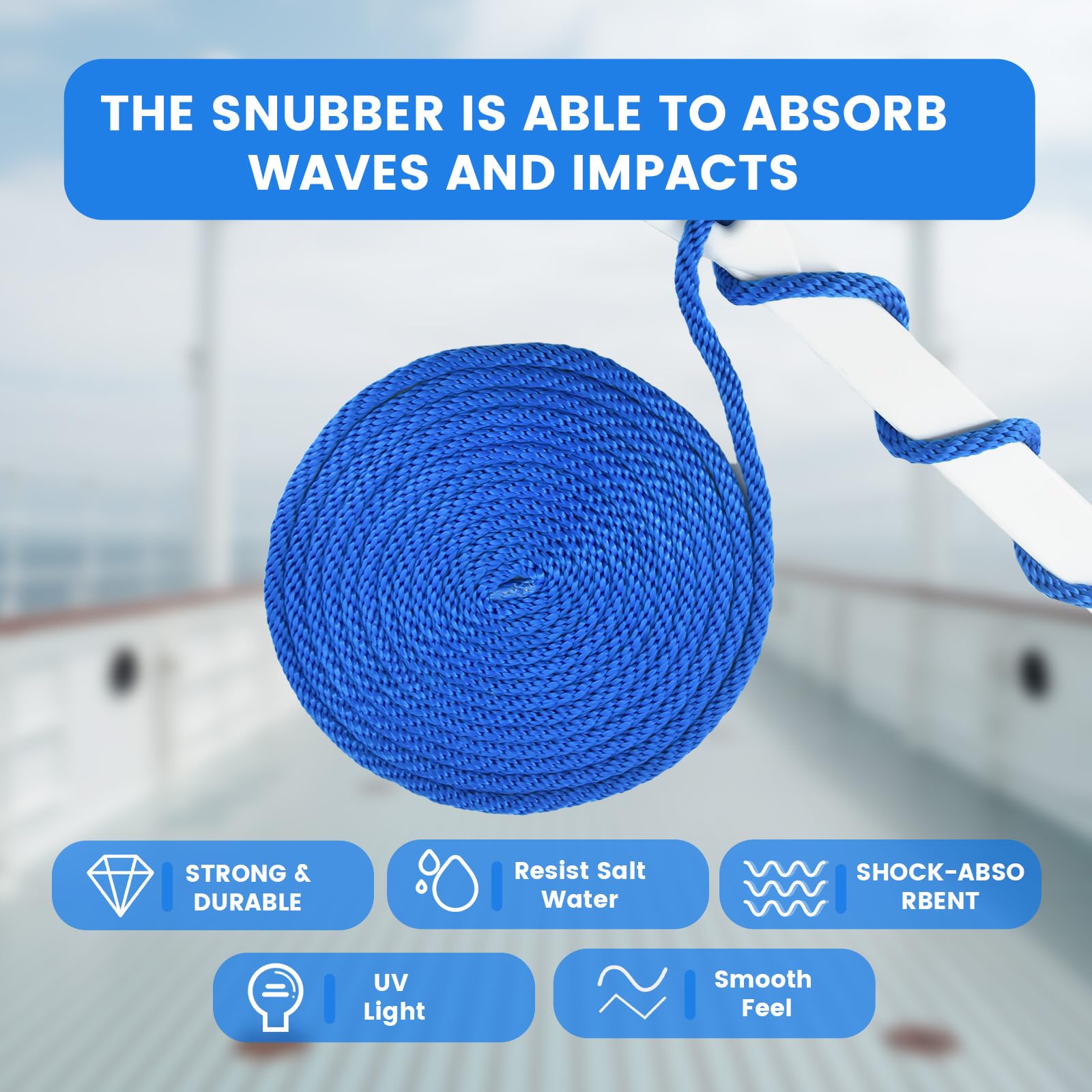 Snapklik.com : Tether Tite Marine Dock Line Boat Mooring Snubbers Kit ...
