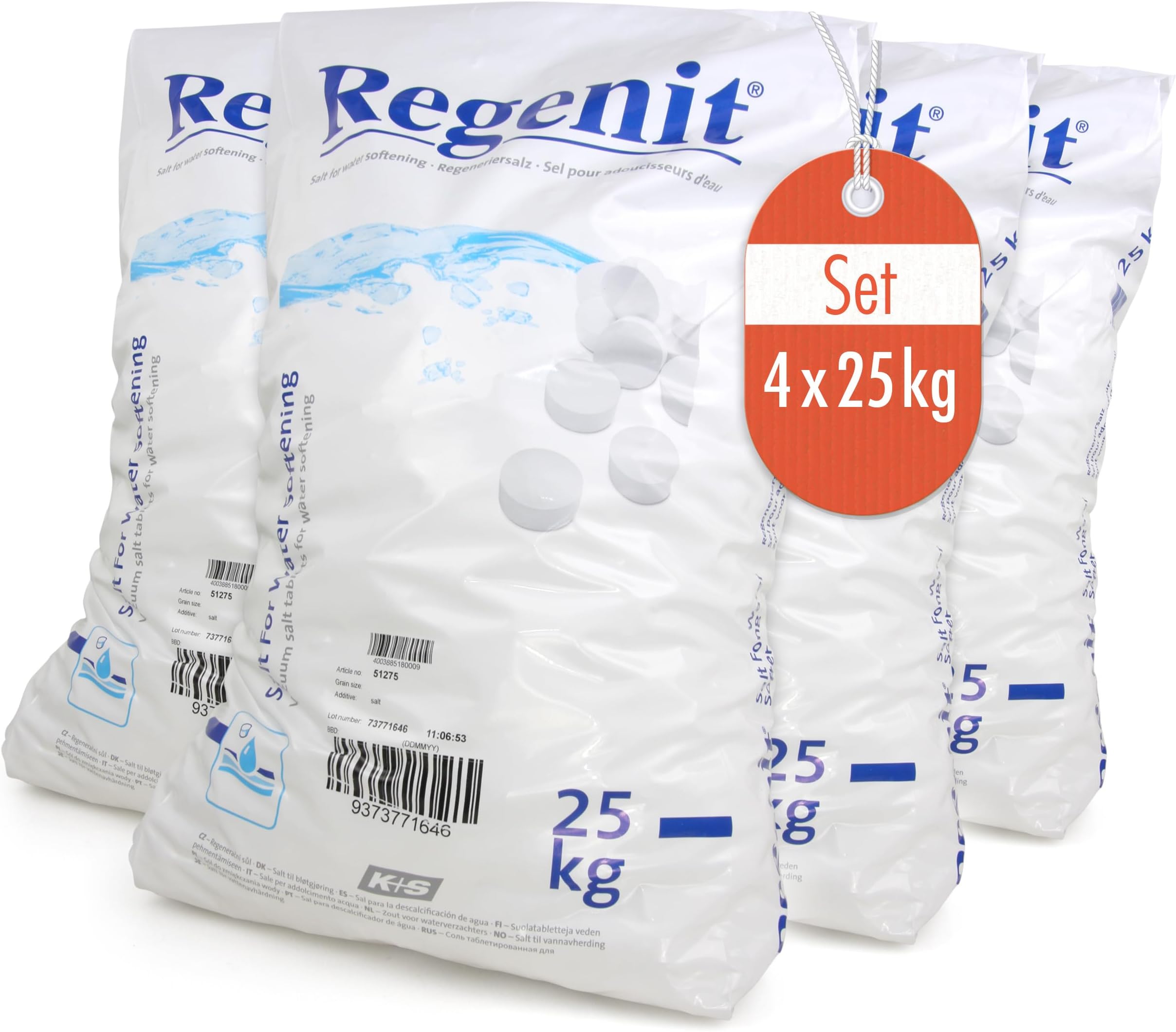 Regenit® Siedesalz Tabletten - Regeneriersalz - 25 kg : N: Amazon.de ...