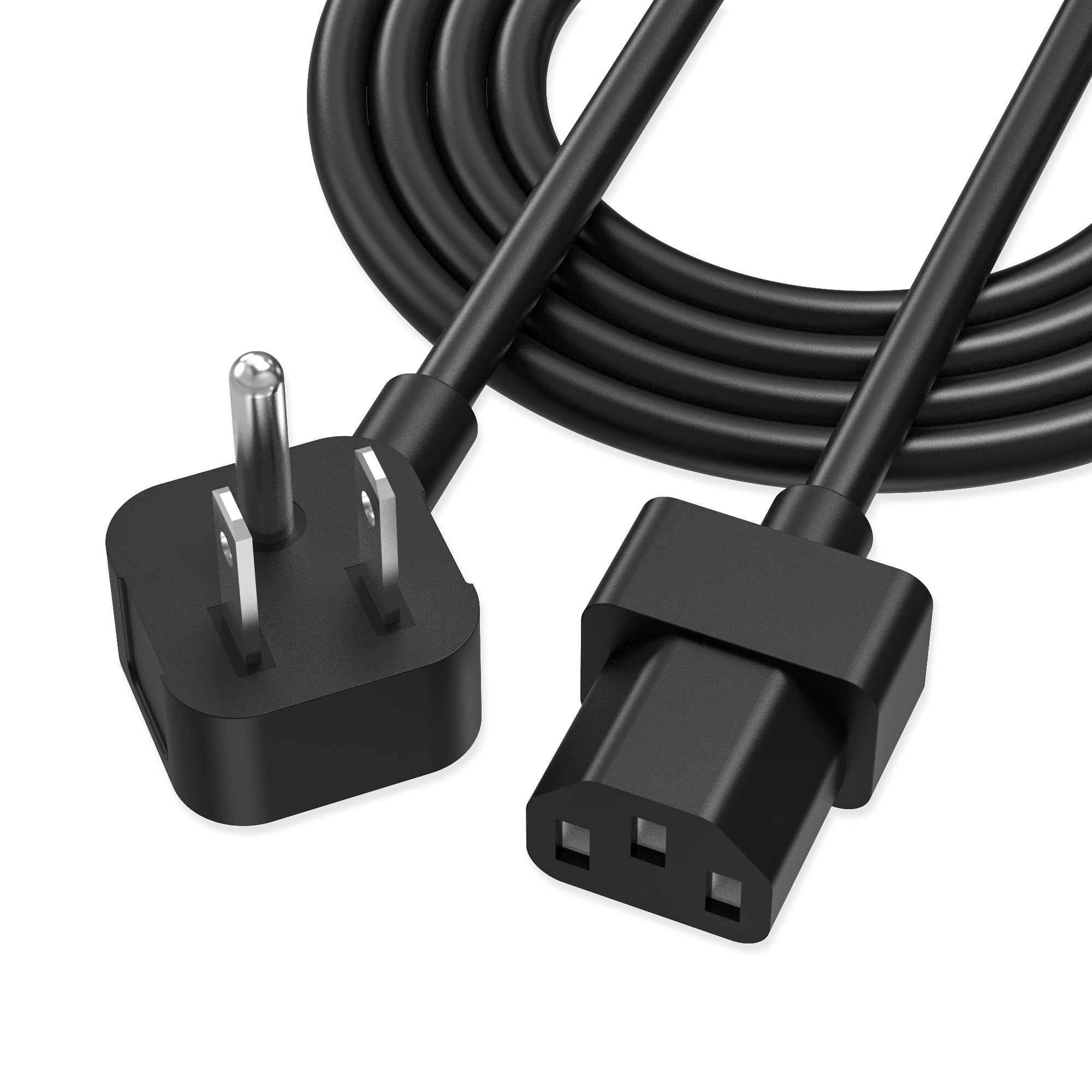 Amazon.com: AGVEE 6ft TV Power Cord, 90 Degree Angled L-Shaped ETL ...