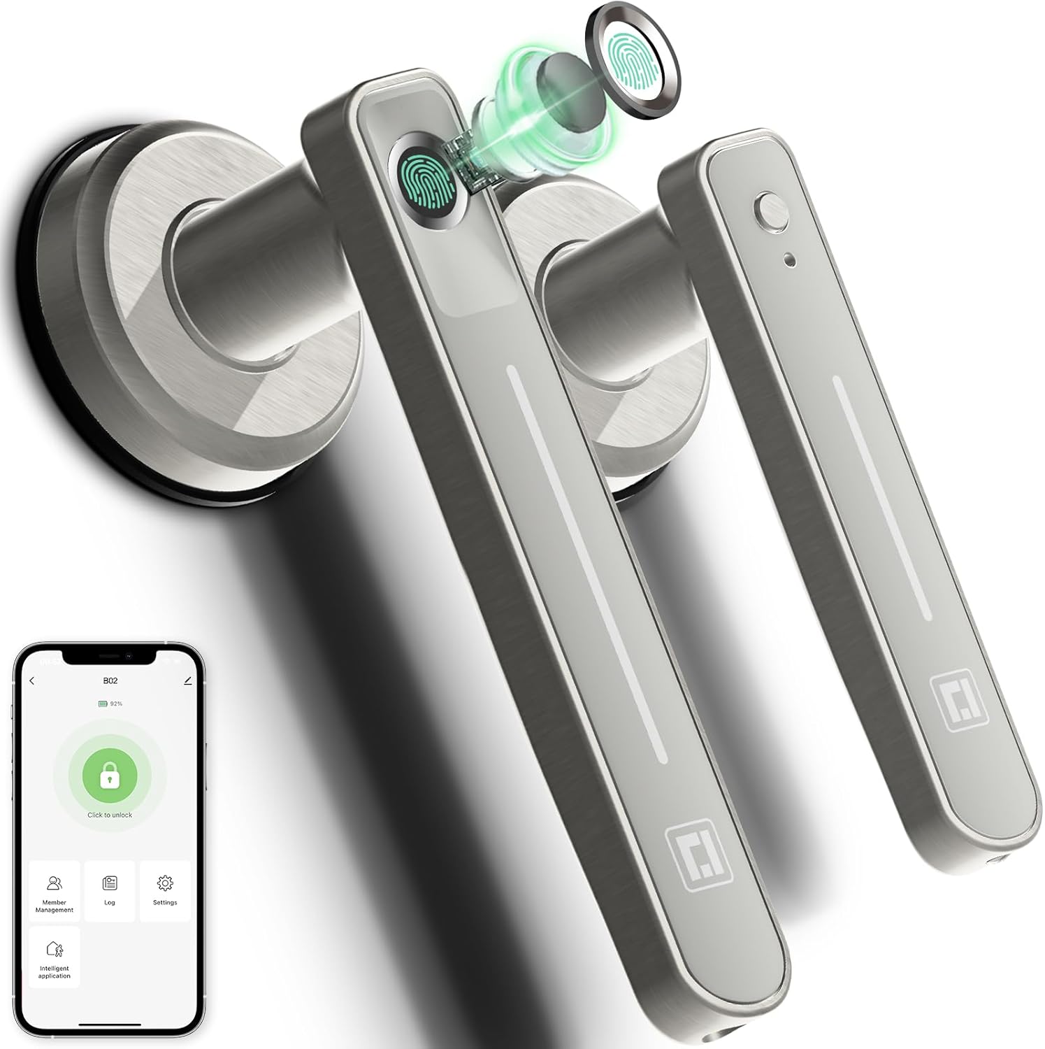 GeekTale Fingerprint Door Lock, Smart Door Lock with App, Biometric ...