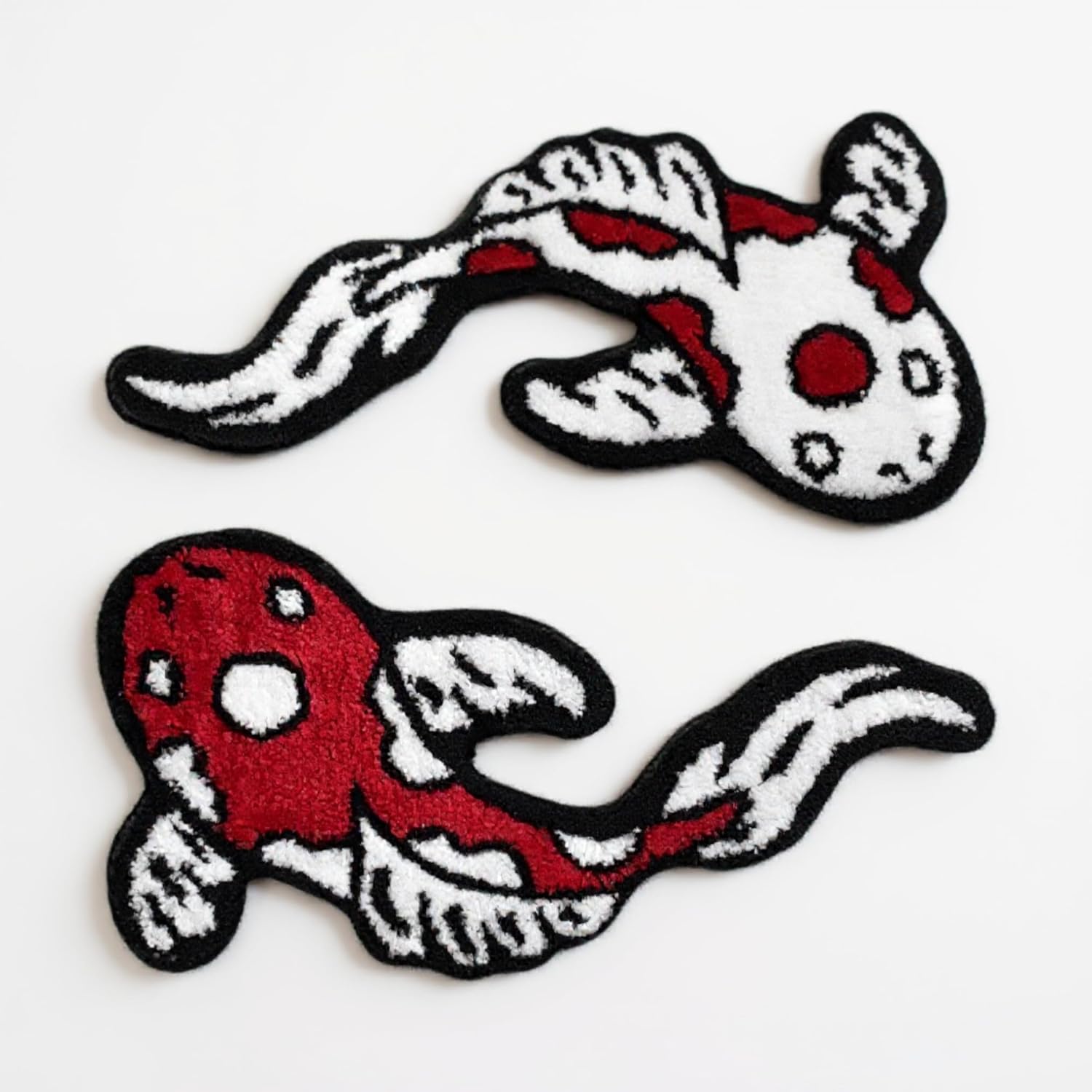 Amazon.com: Koi Fish Rug Set of 2 (32x16) – Tufted Black Rug for Living ...
