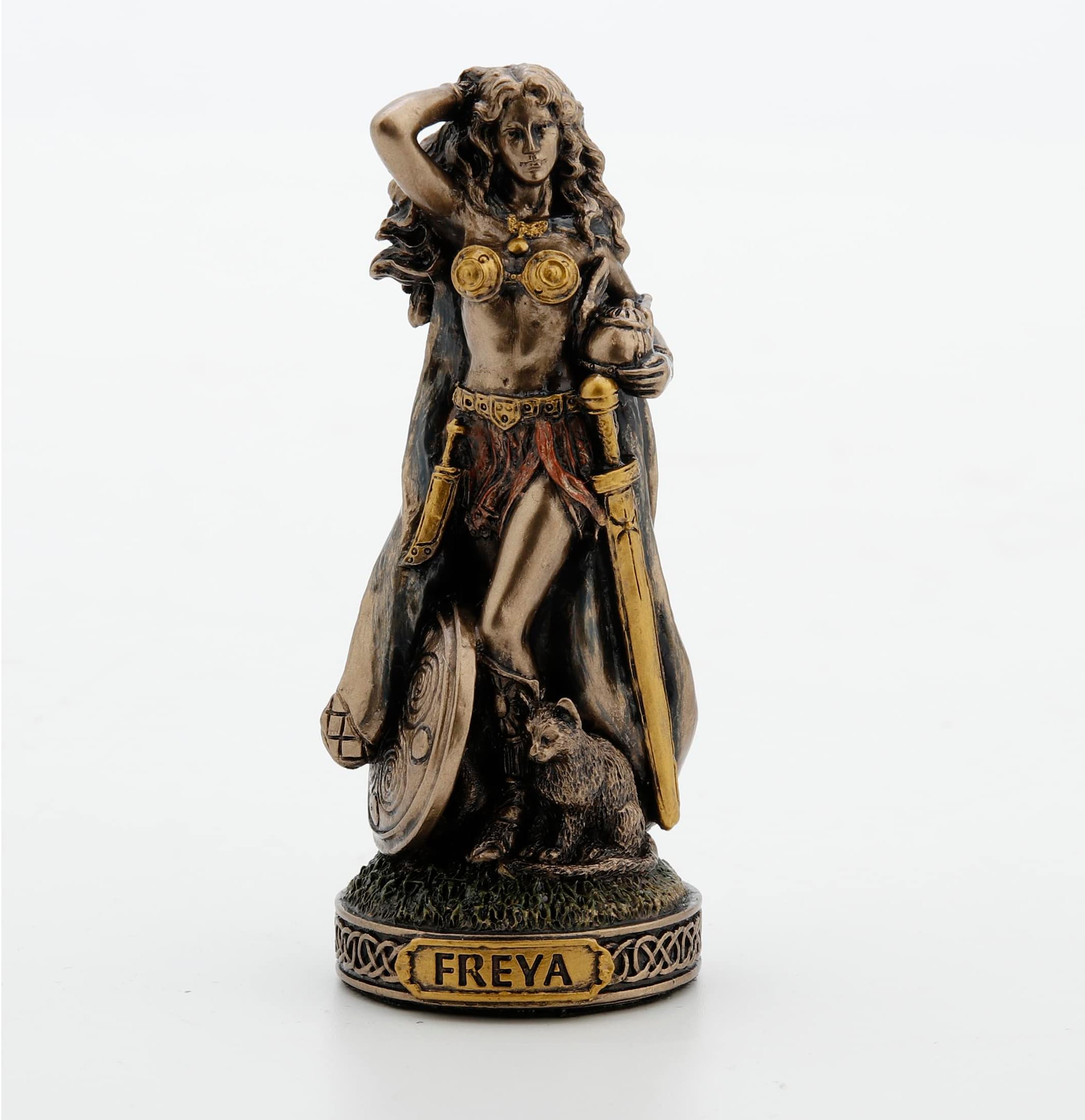 Amazon.com: Freya Norse Goddess of Love, Beauty and Fertility Statue ...