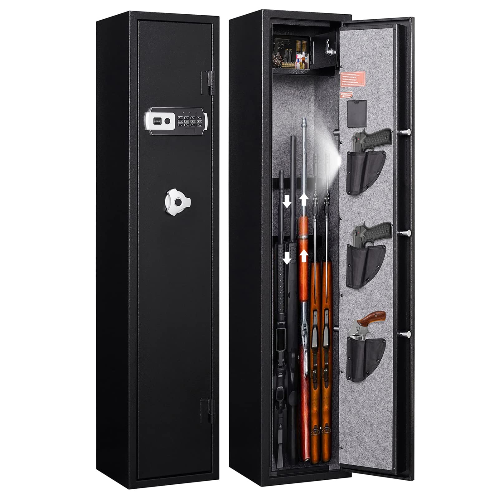 Buy Safe, Safes for 5 s and Pistols, Cabinet with Removable Shelf and ...