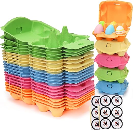 HENGI 20 Stück Eierkarton, Eierschachtel für Hühnereier, Halb Dutzend ...