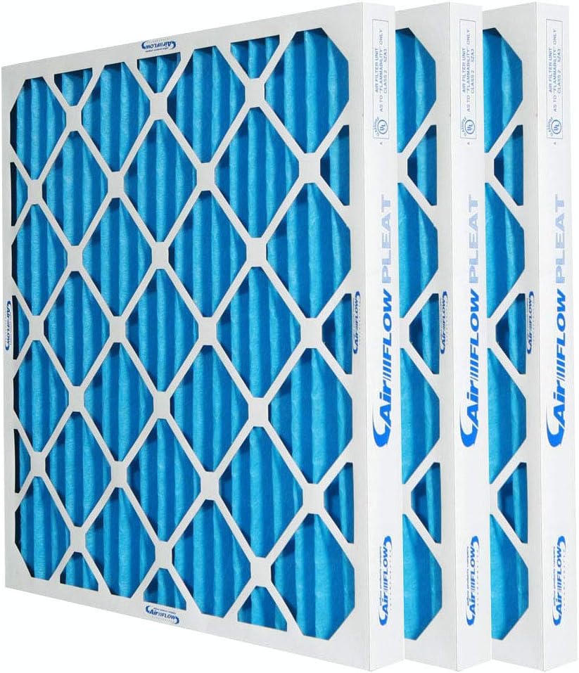 Airflow Products 20x24x1 MERV 10 Pleated Home A/C Furnace Air Filter ...