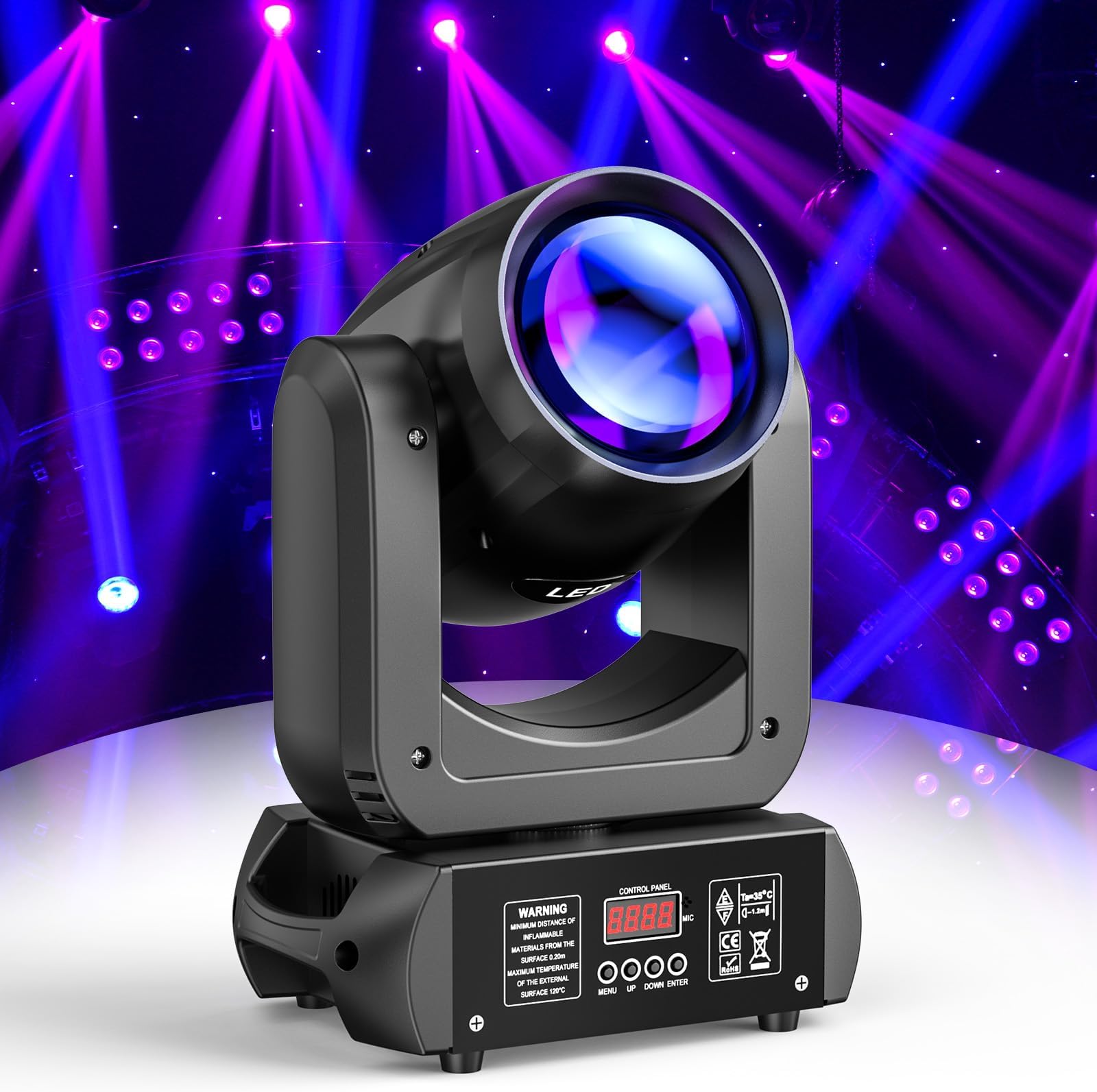 Mini Lyre LED 230W 7R BeamLampe de scène Moving Head 13 couleurs 14 ...